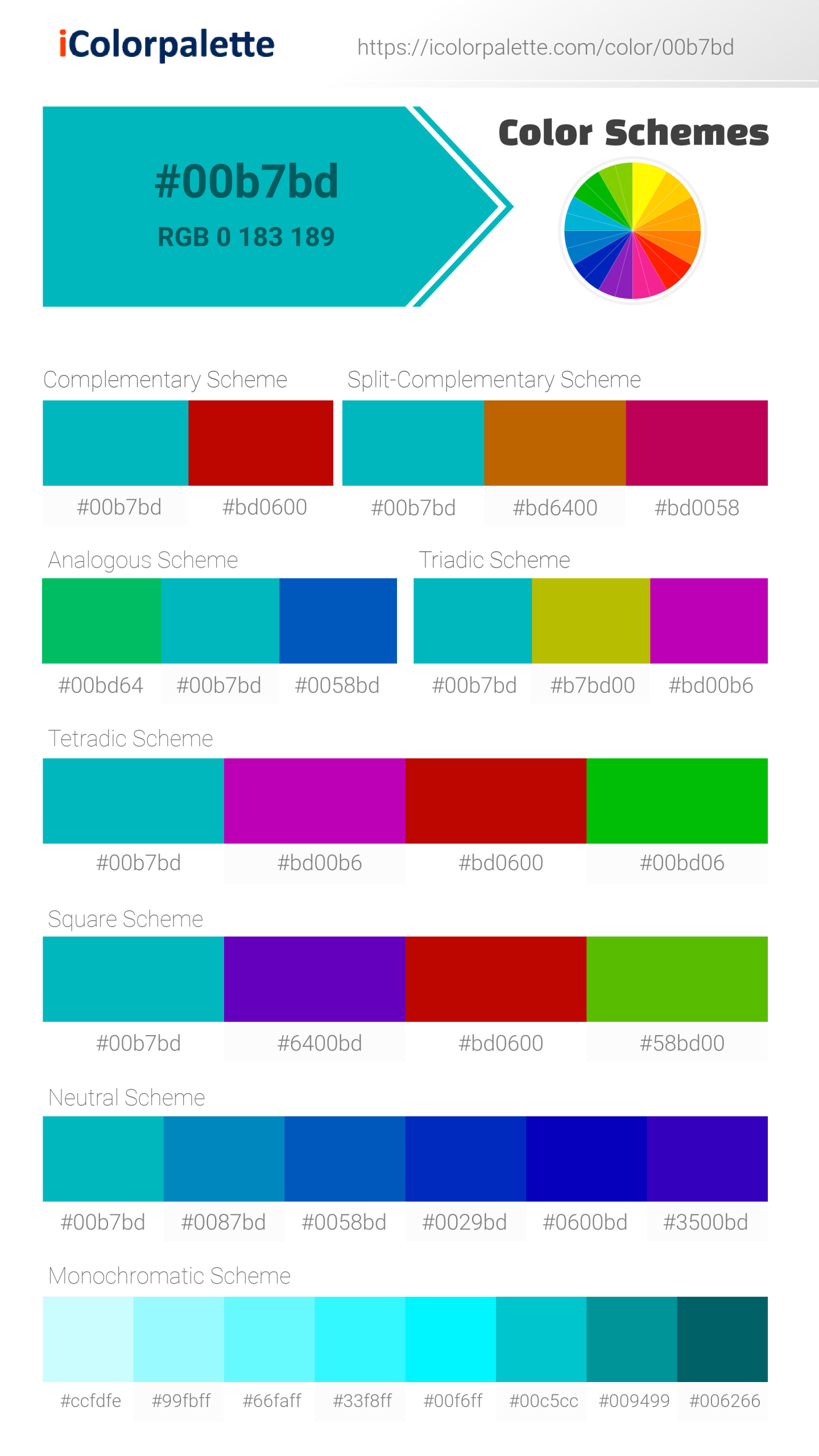 Pantone 2397 C Color | Hex color Code #00B7BD information | Hsl | Rgb ...