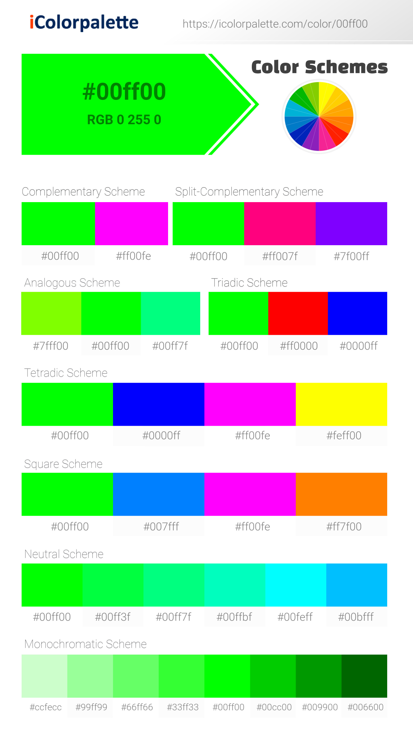 Lime Color | 00ff00 information | Hsl | Rgb | Pantone