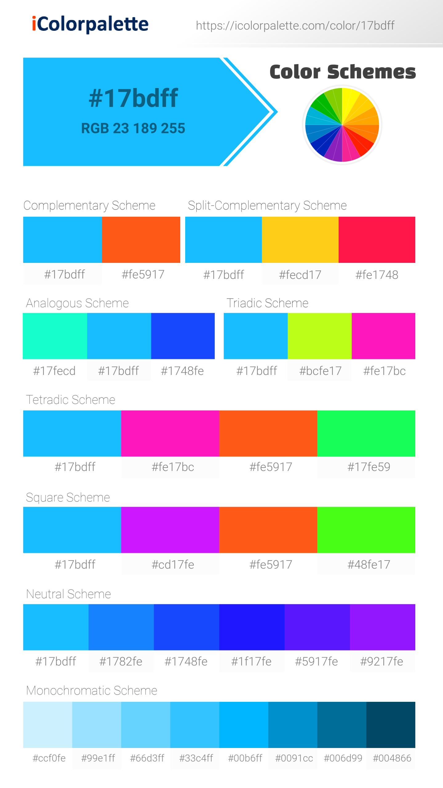 Cherenkov Radiation (similar) Color | 17bdff information | Hsl | Rgb ...