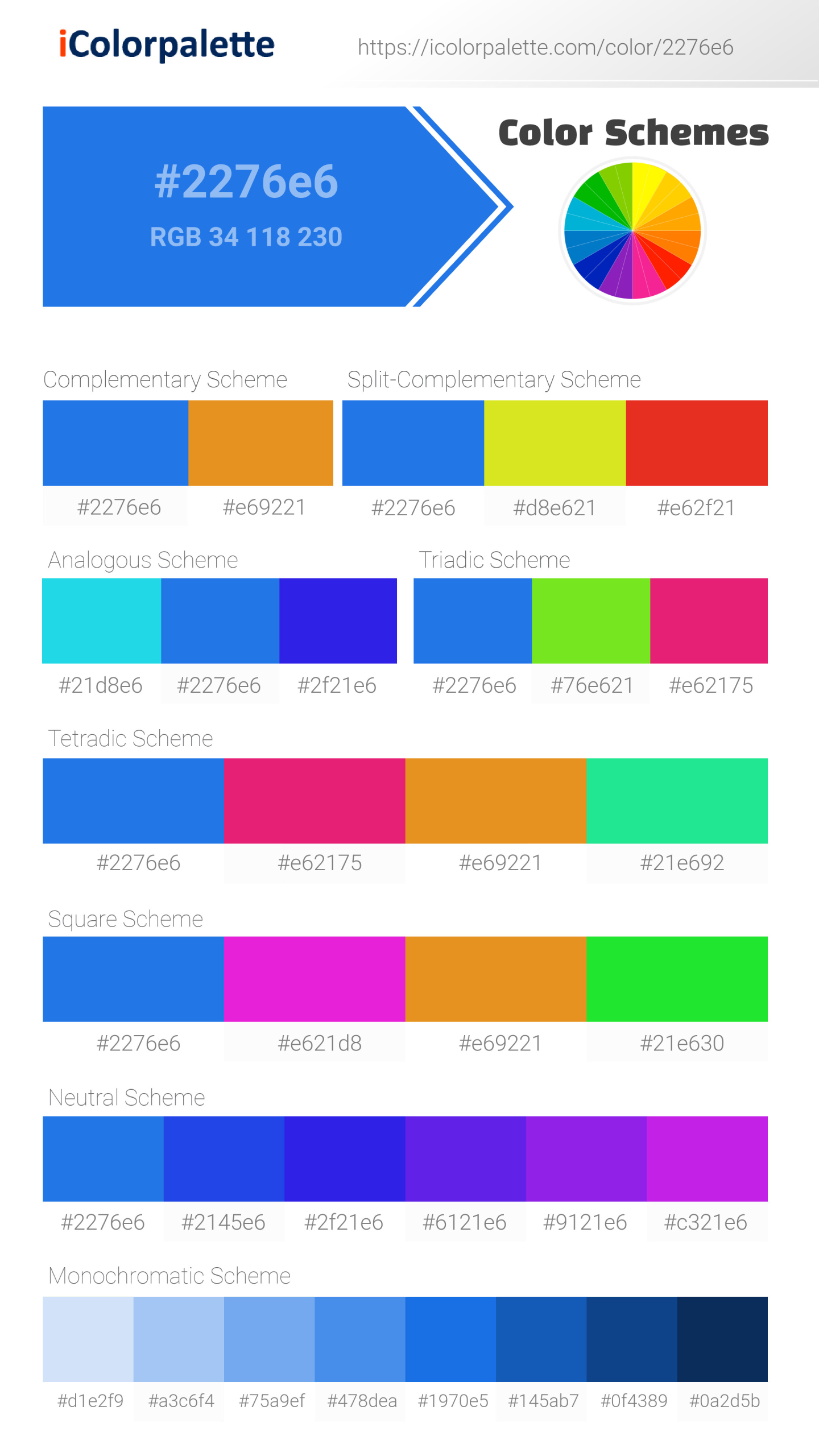 Bleu De France (similar) Color | 2276e6 information | Hsl | Rgb | Pantone