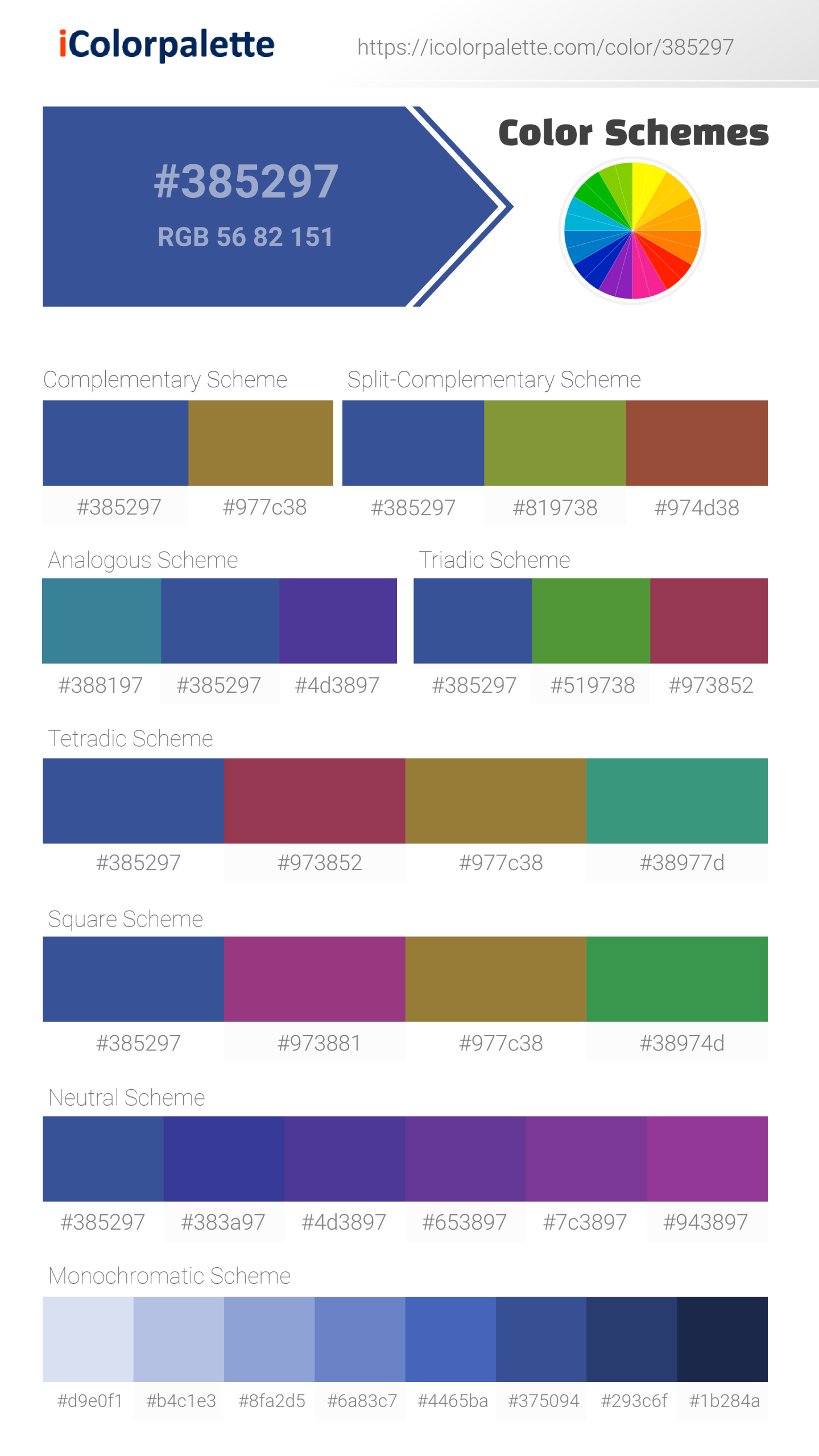 Chinese Blue (similar) Color | 385297 information | Hsl | Rgb | Pantone