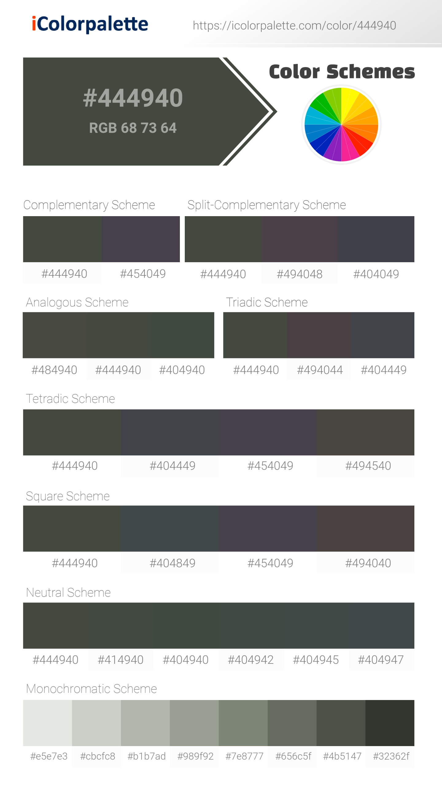 Pantone 19-0307 Tcx Climbing Ivy Color | Hex color Code #444940 ... Pantone 19-0307 Tcx Climbing Ivy Color | Hex color Code #444940 ...