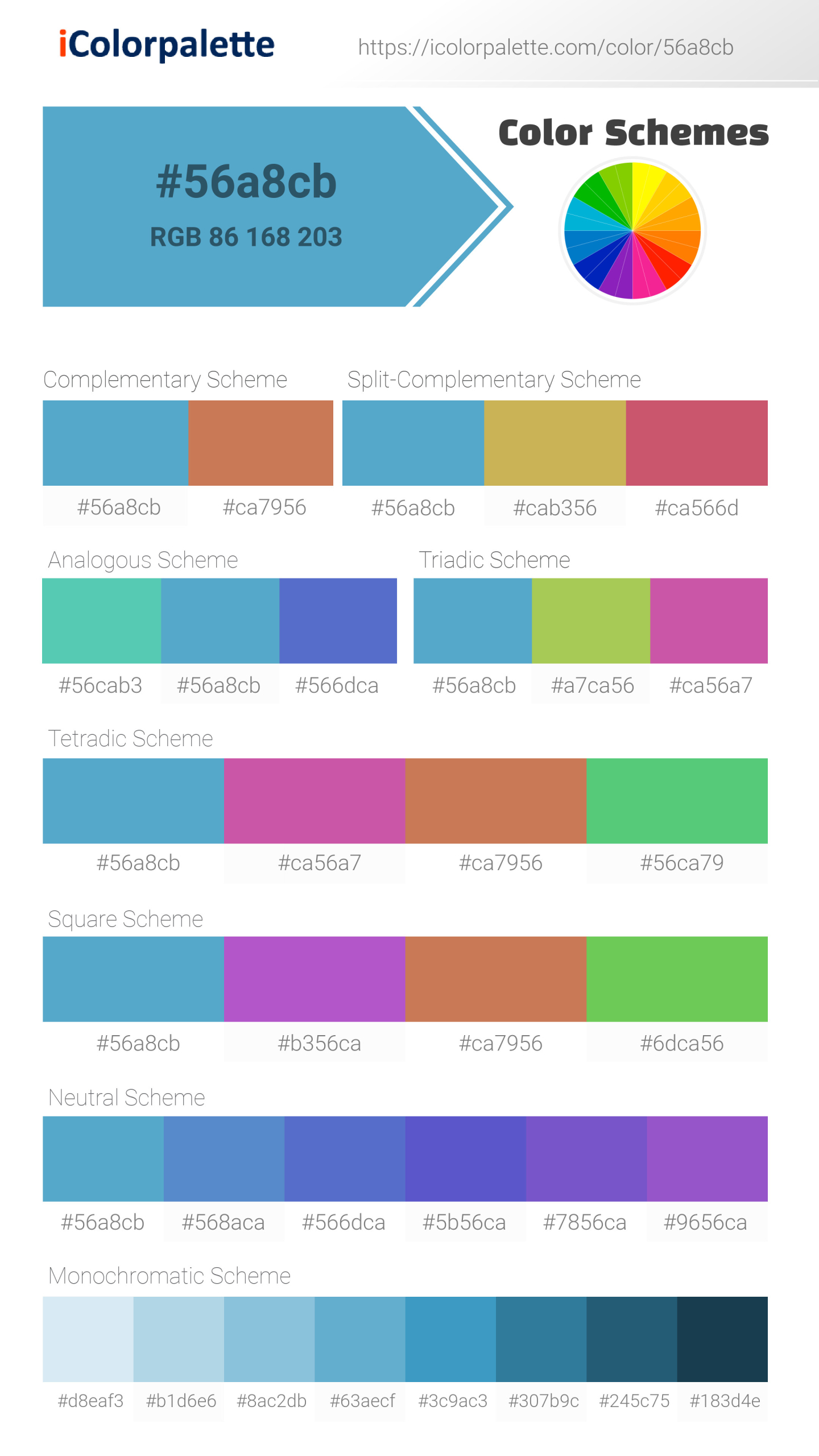 Pantone 15-4427 Tpg Norse Blue Color | Hex color Code #56a8cb ...