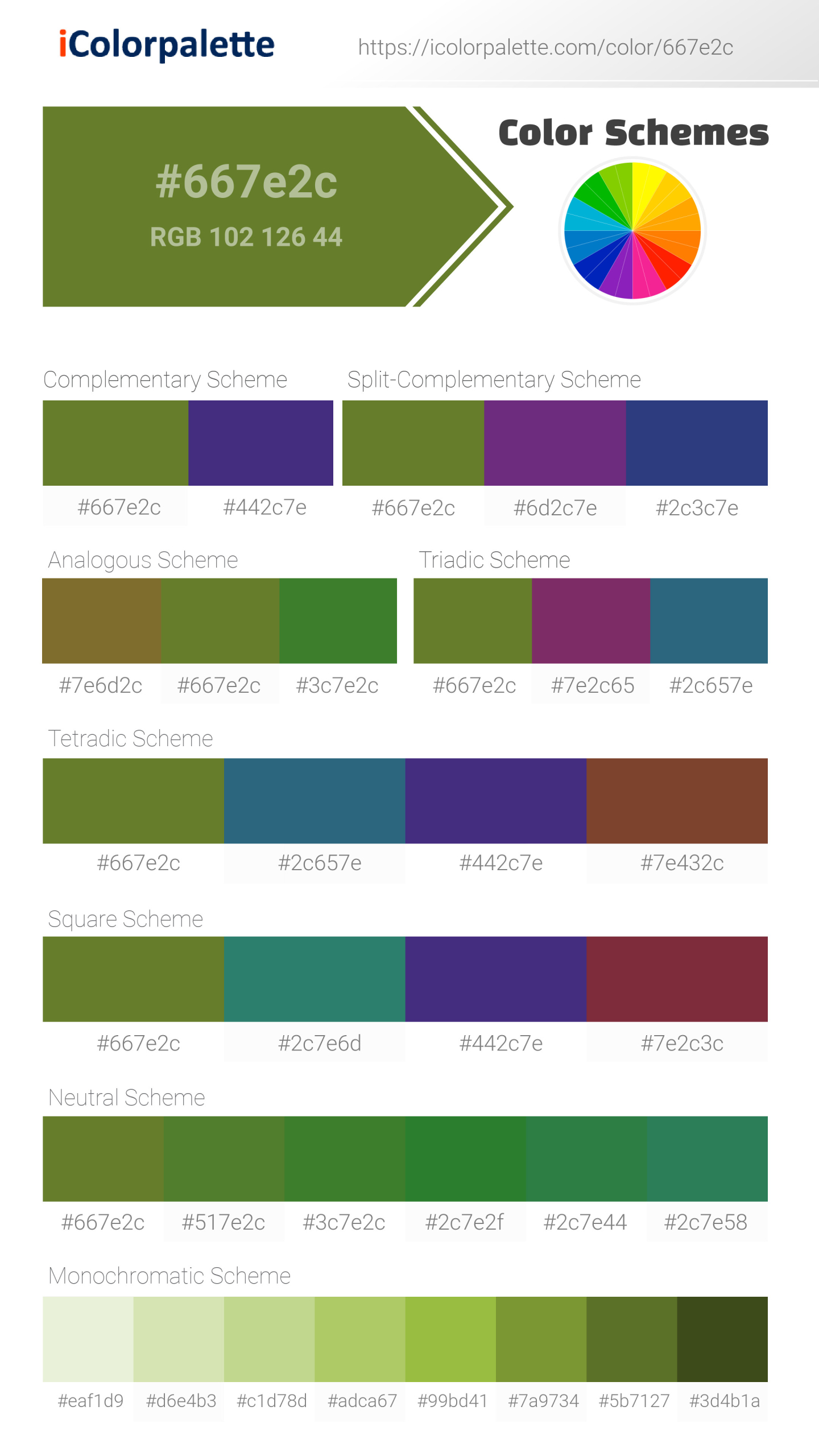 Dirty Green Color | 667e2c information | Hsl | Rgb | Pantone