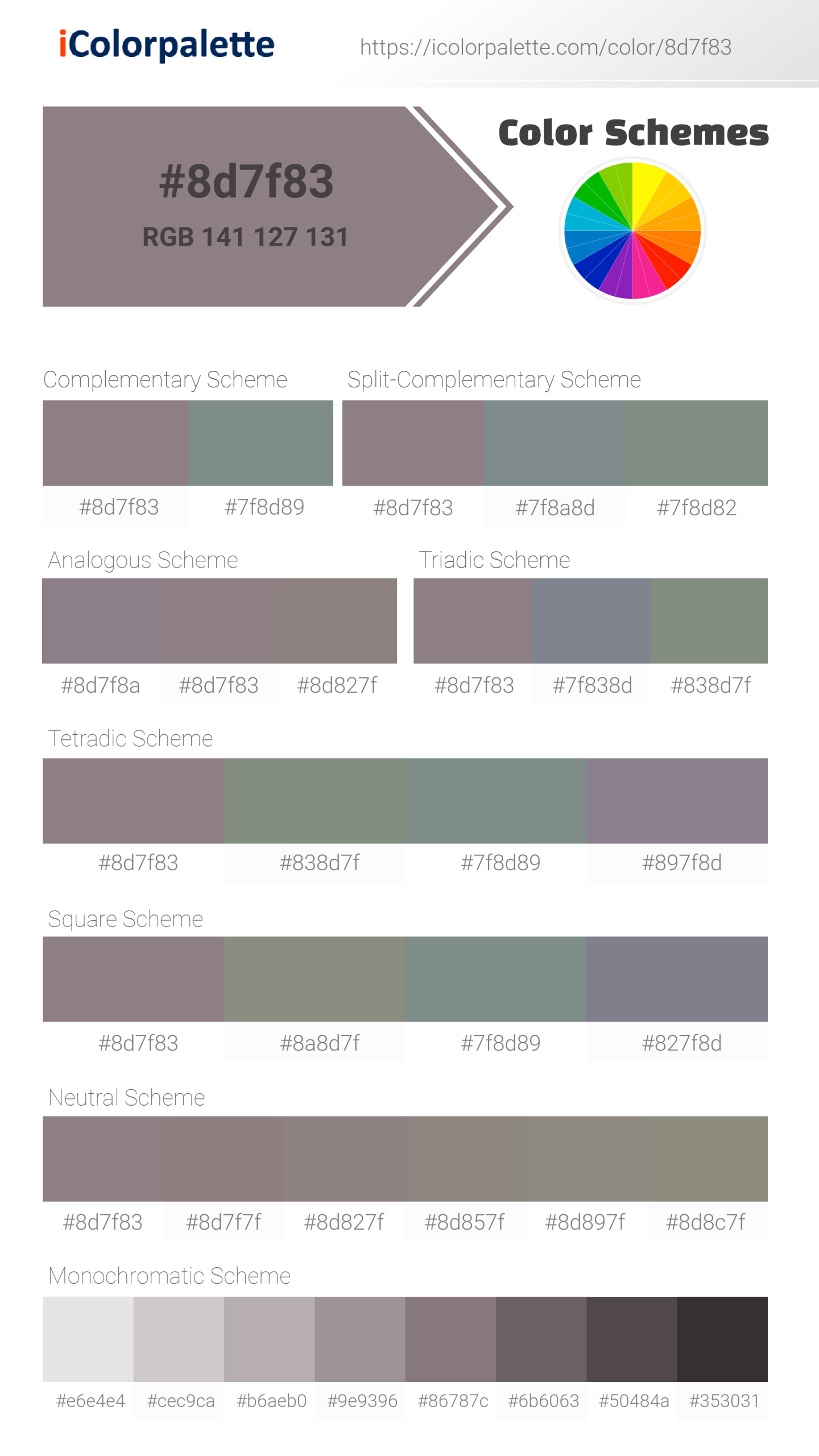 Pantone 437 U Color | Hex color Code #8D7F83 information | Hsl | Rgb ... Pantone 437 U Color | Hex color Code #8D7F83 information | Hsl | Rgb ...