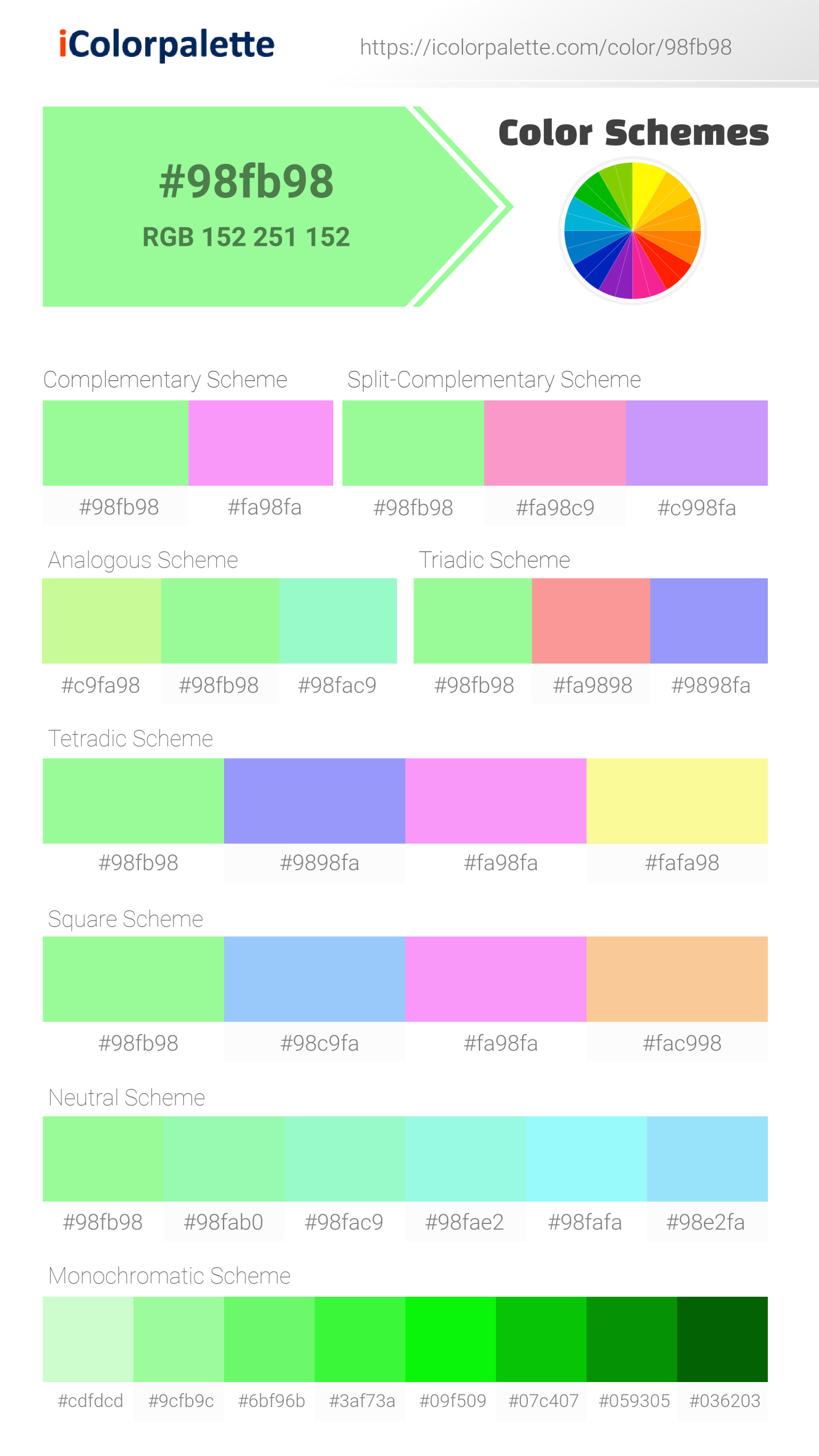 Pale Green information | Hsl | Rgb | Pantone