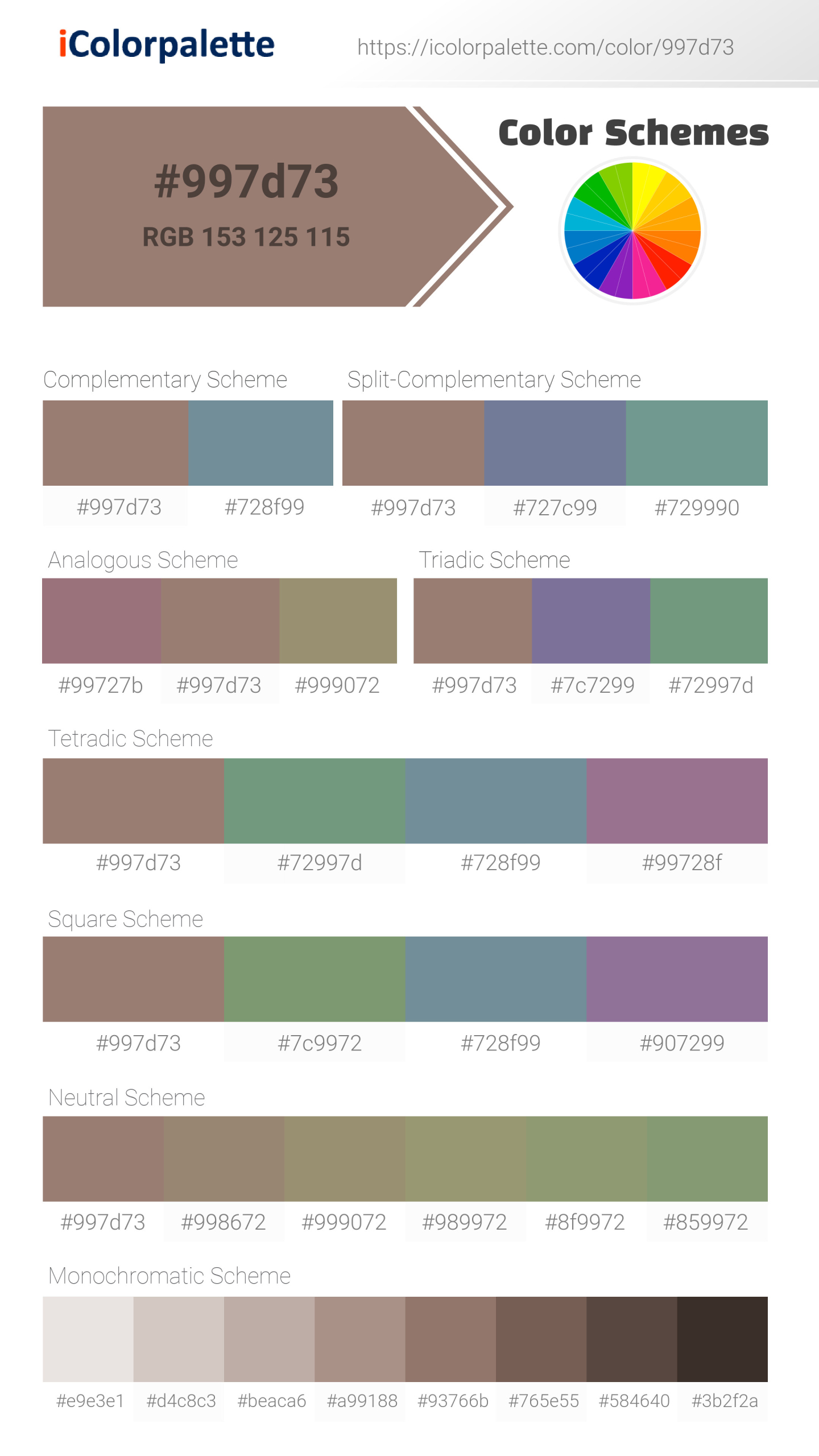 Pantone 4715 U Color | Hex color Code #997D73 information | Hsl | Rgb ... Pantone 4715 U Color | Hex color Code #997D73 information | Hsl | Rgb ...
