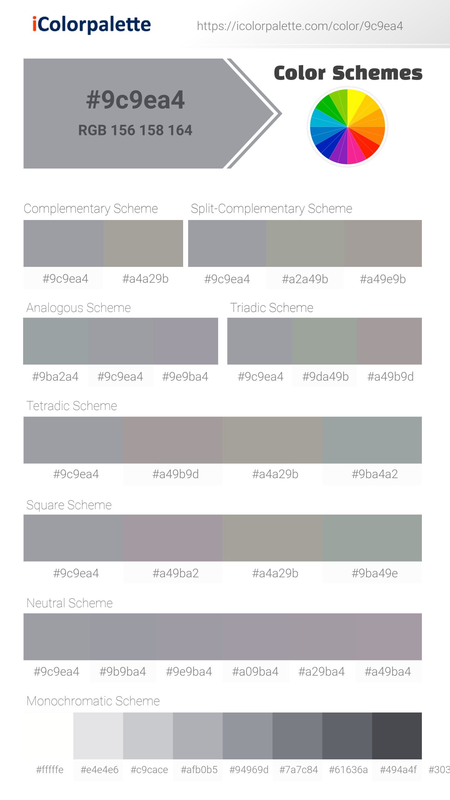 Pantone 16-3916 Tpg Sleet Color | Hex color Code #9C9EA4 information ... Pantone 16-3916 Tpg Sleet Color | Hex color Code #9C9EA4 information ...