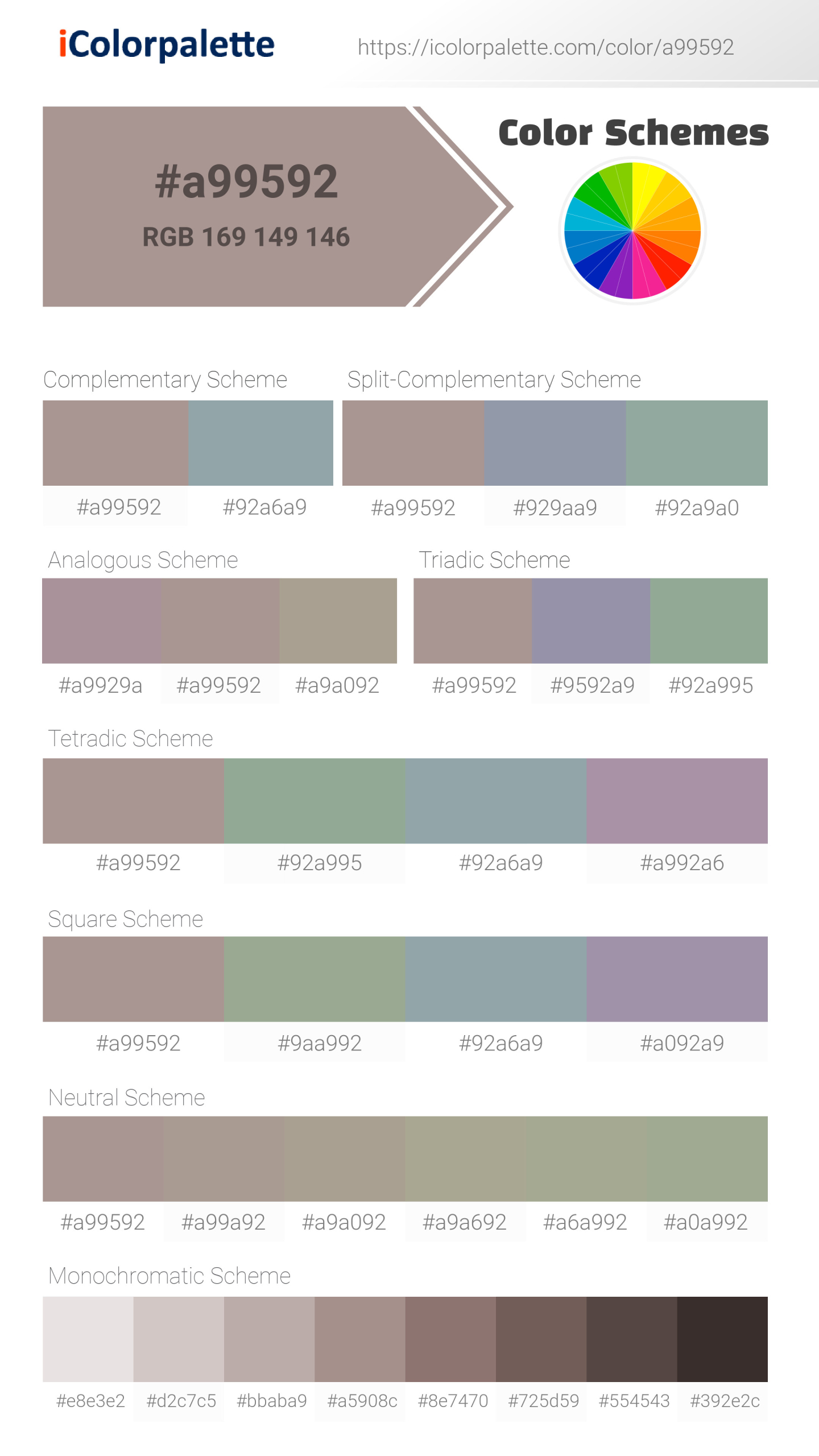 Pantone 16-1506 Tcx Bark Color | Hex color Code #A99592 information ... Pantone 16-1506 Tcx Bark Color | Hex color Code #A99592 information ...