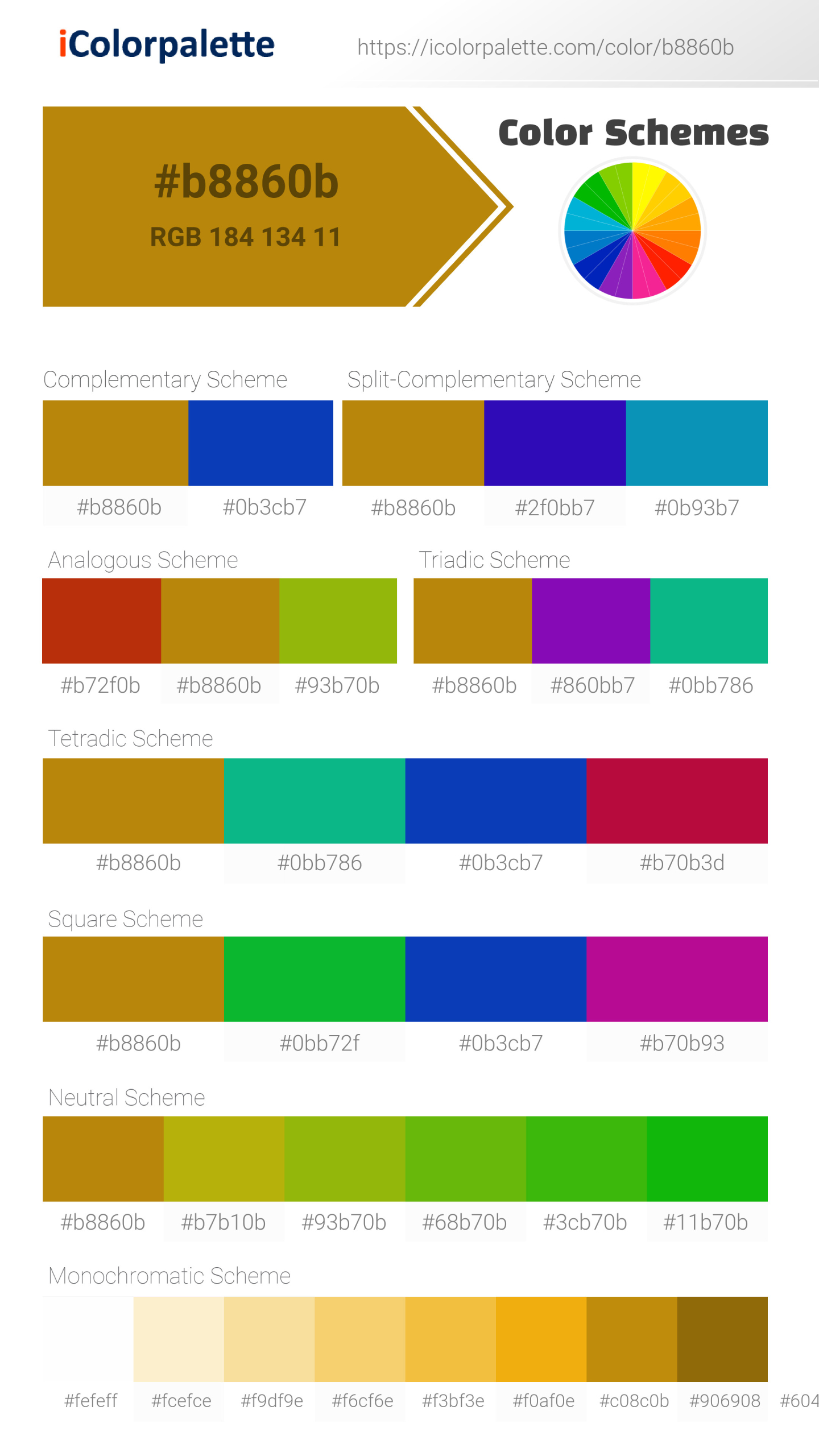 Dark Goldenrod information | Hsl | Rgb | Pantone