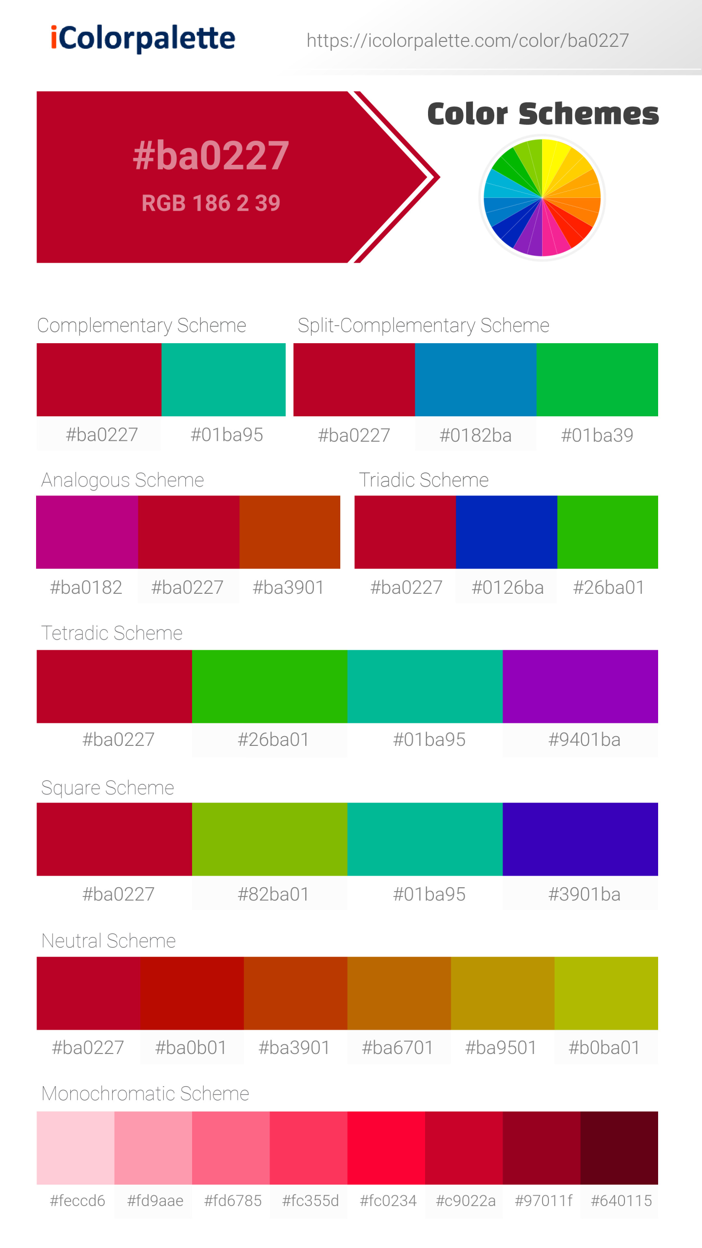 Red Dead Redemption (similar) Color | ba0227 information | Hsl | Rgb ...
