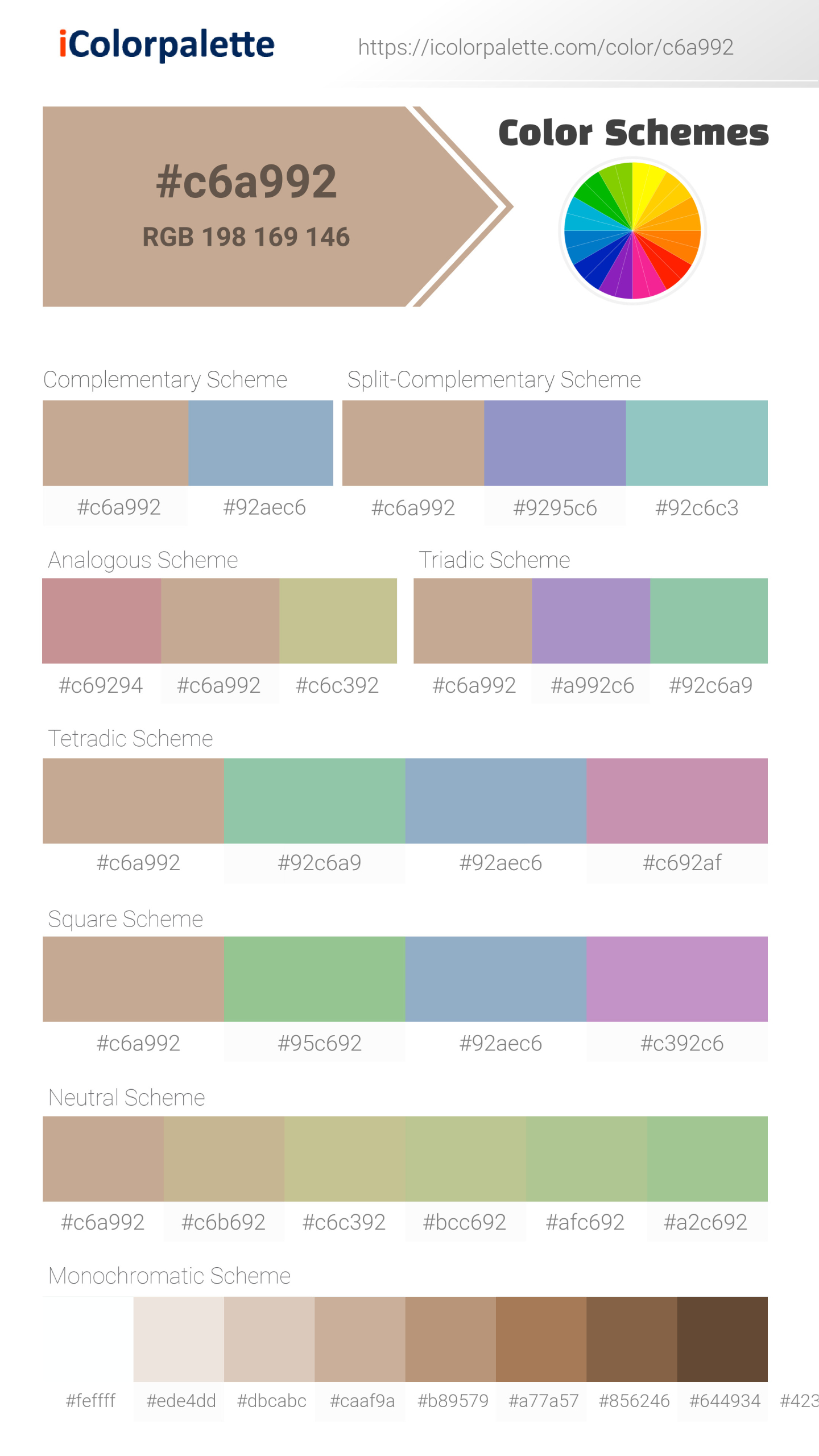 Pantone 480 C Color | Hex color Code #C6A992 information | Hsl | Rgb ... Pantone 480 C Color | Hex color Code #C6A992 information | Hsl | Rgb ...