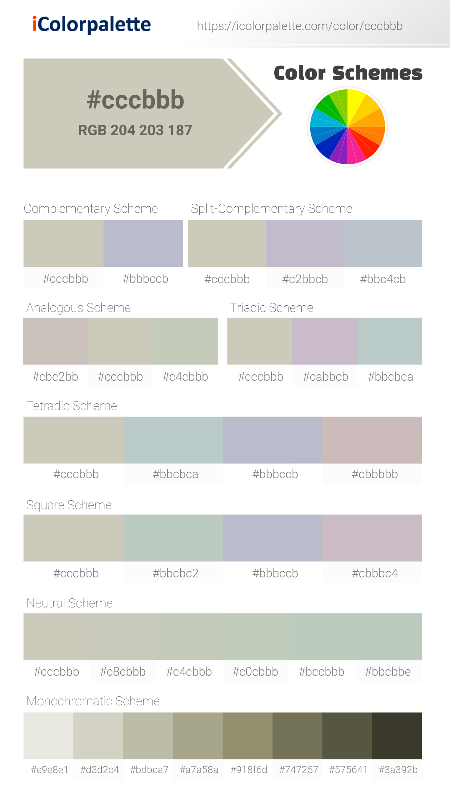 Kittiwake Gull (similar) Color | cccbbb | Color conversion CMYK | Hsl ...