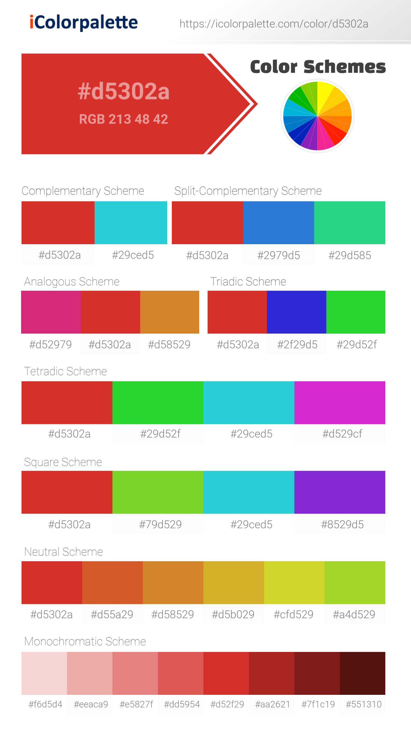 Blood Moon (similar) Color | d5302a | Color conversion CMYK | Hsl | Rgb ...