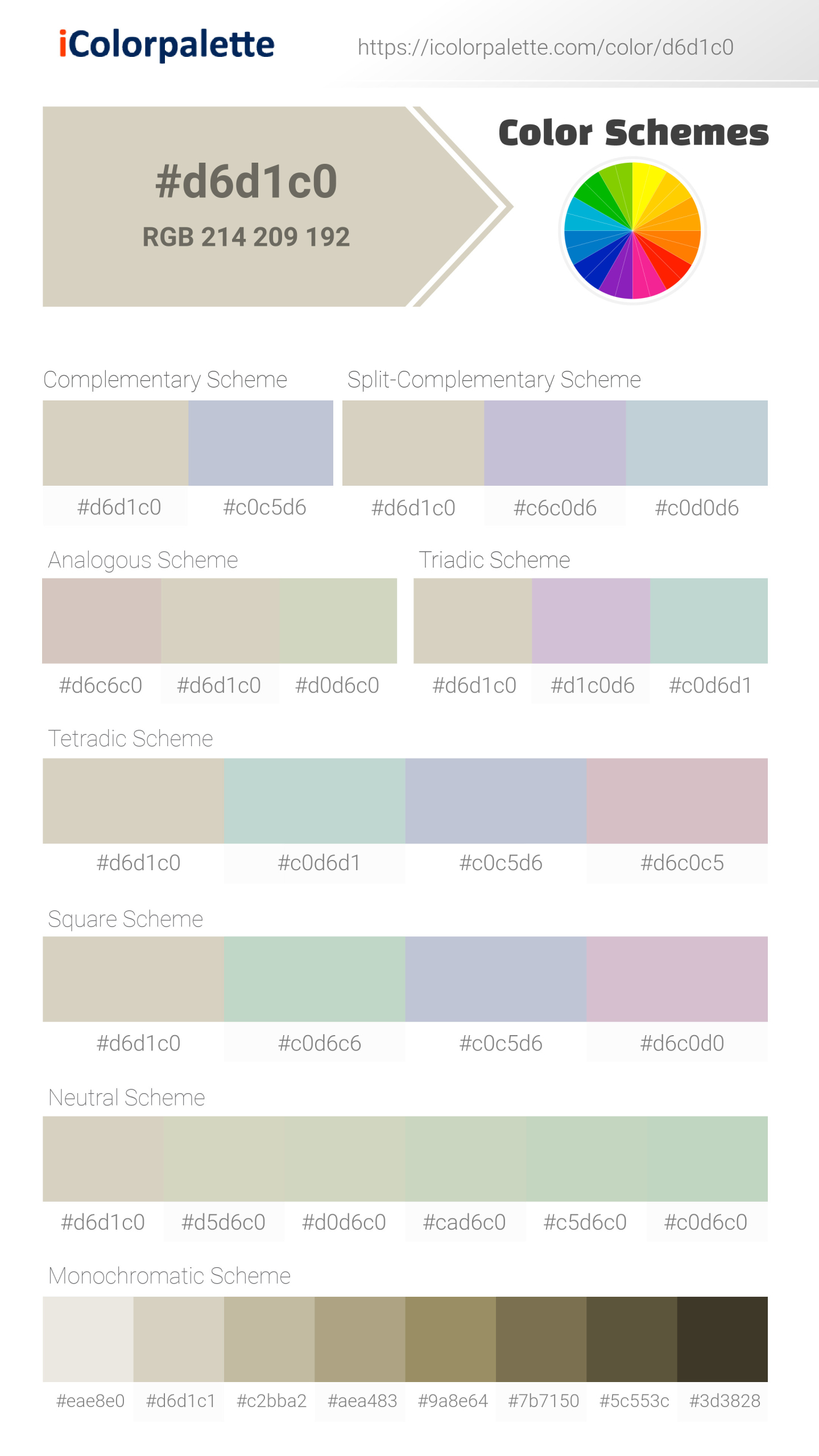Ecru White Color | d6d1c0 information | Hsl | Rgb | Pantone