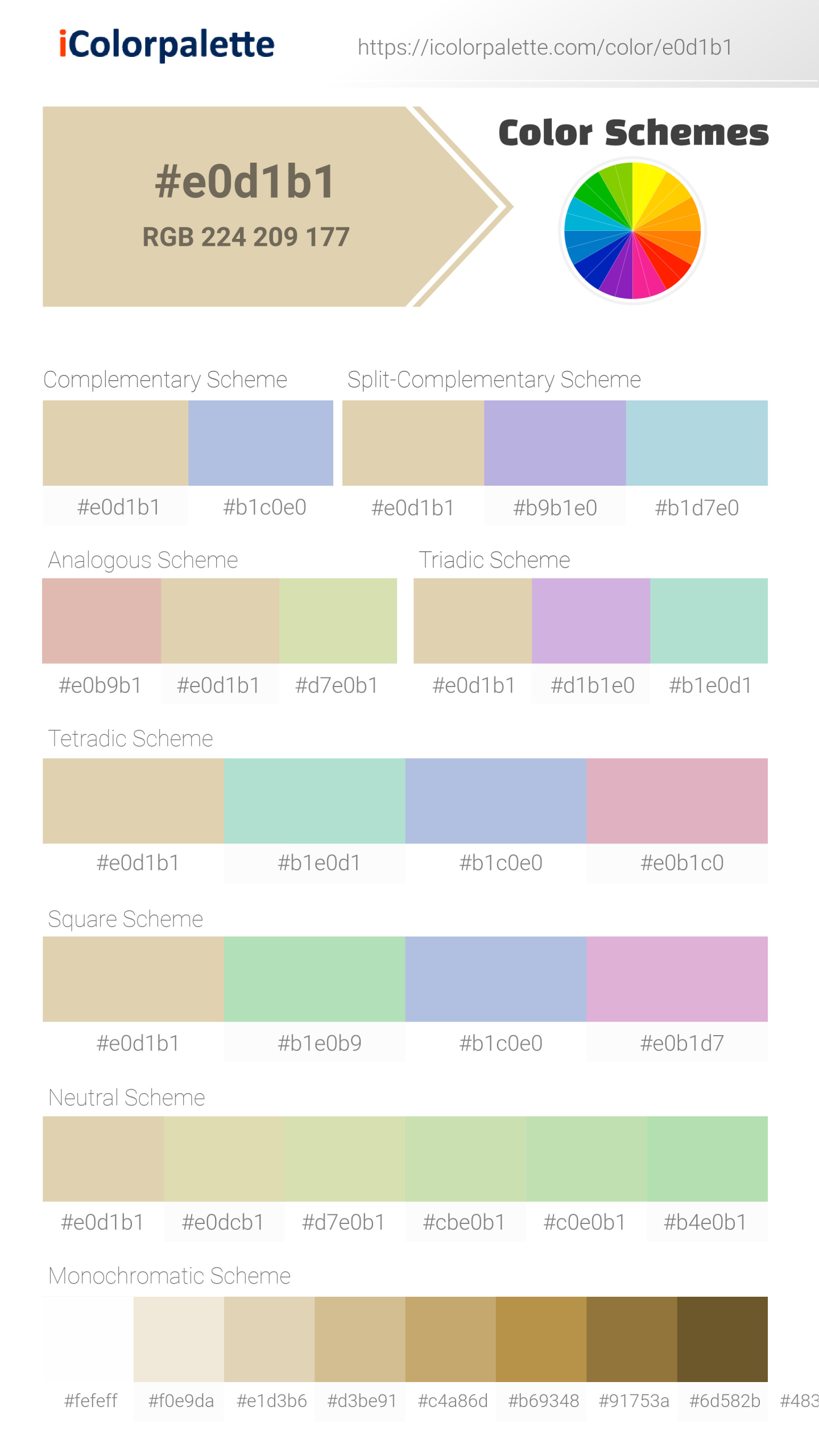 Pantone P 12-1 C Color | Hex color Code #E0D1B1 information | Hsl | Rgb ... Pantone P 12-1 C Color | Hex color Code #E0D1B1 information | Hsl | Rgb ...
