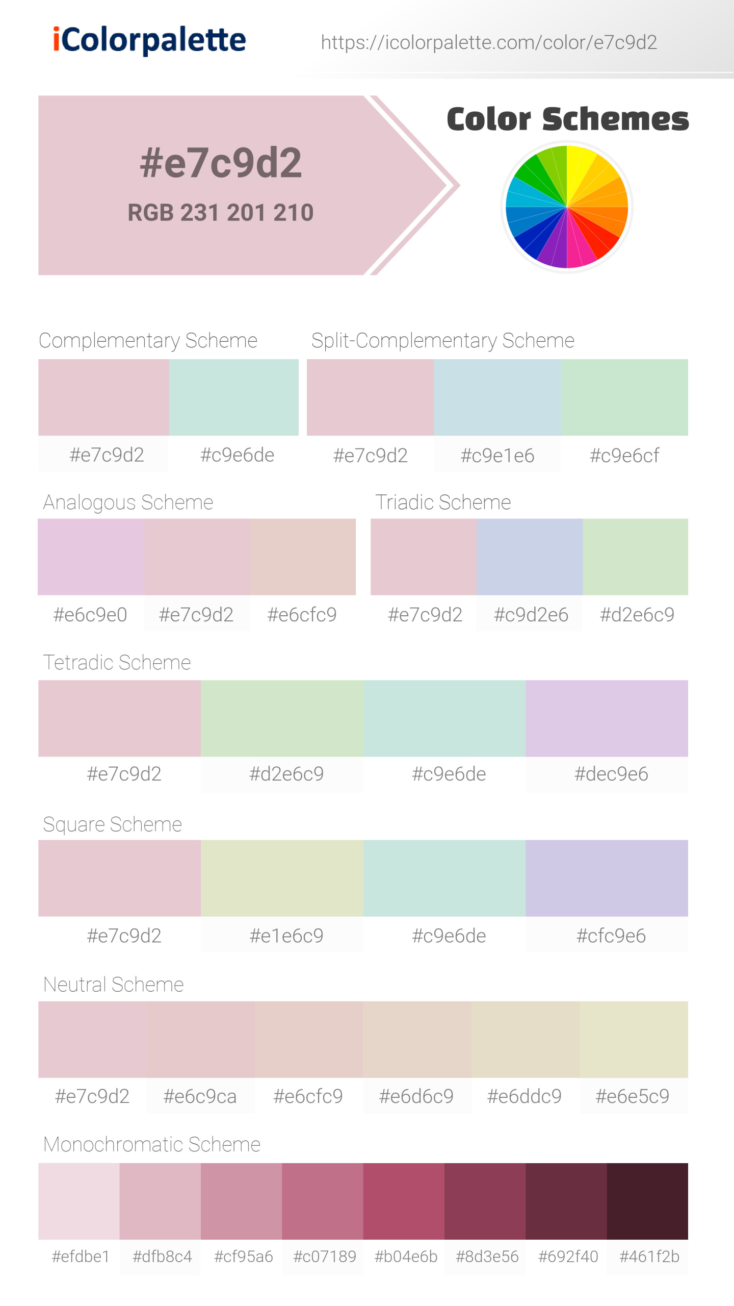 Pantone 2043 Cp Color | Hex color Code #E7C9D2 information | Hsl | Rgb ...