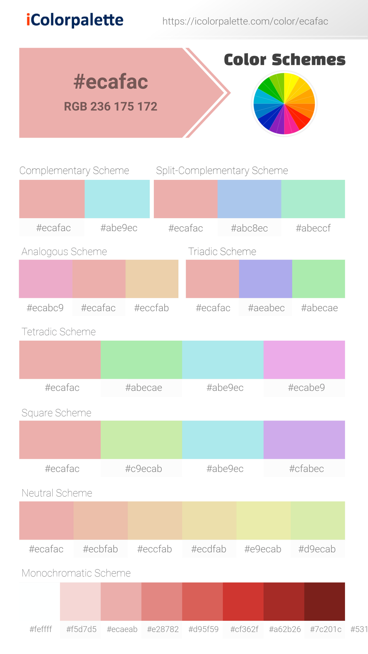 Hex Color #ecafac information | Hsl | Rgb | Pantone
