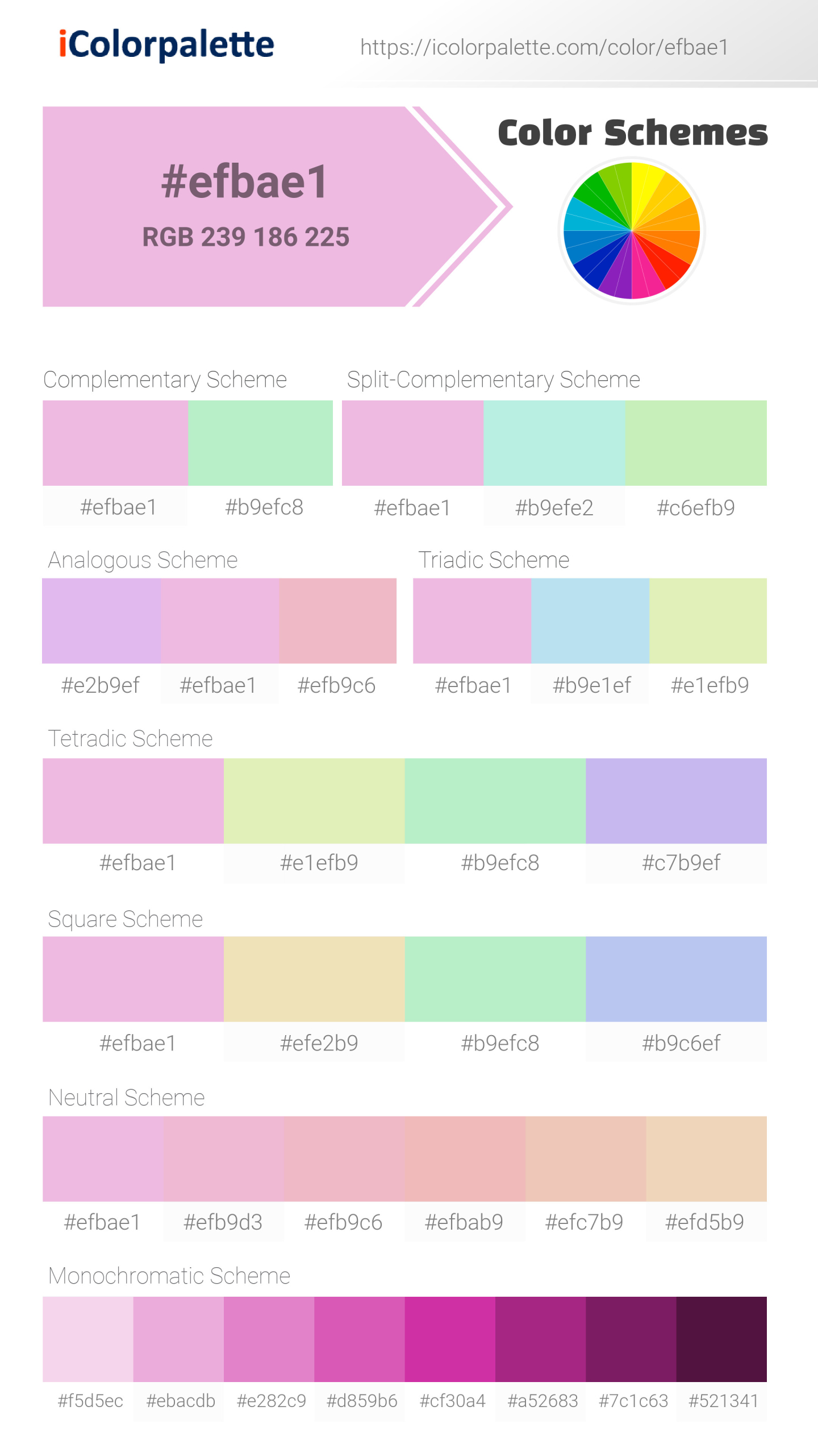 Hex Color #efbae1 | Printing Match PANTONE 2365 C | Color conversion ...