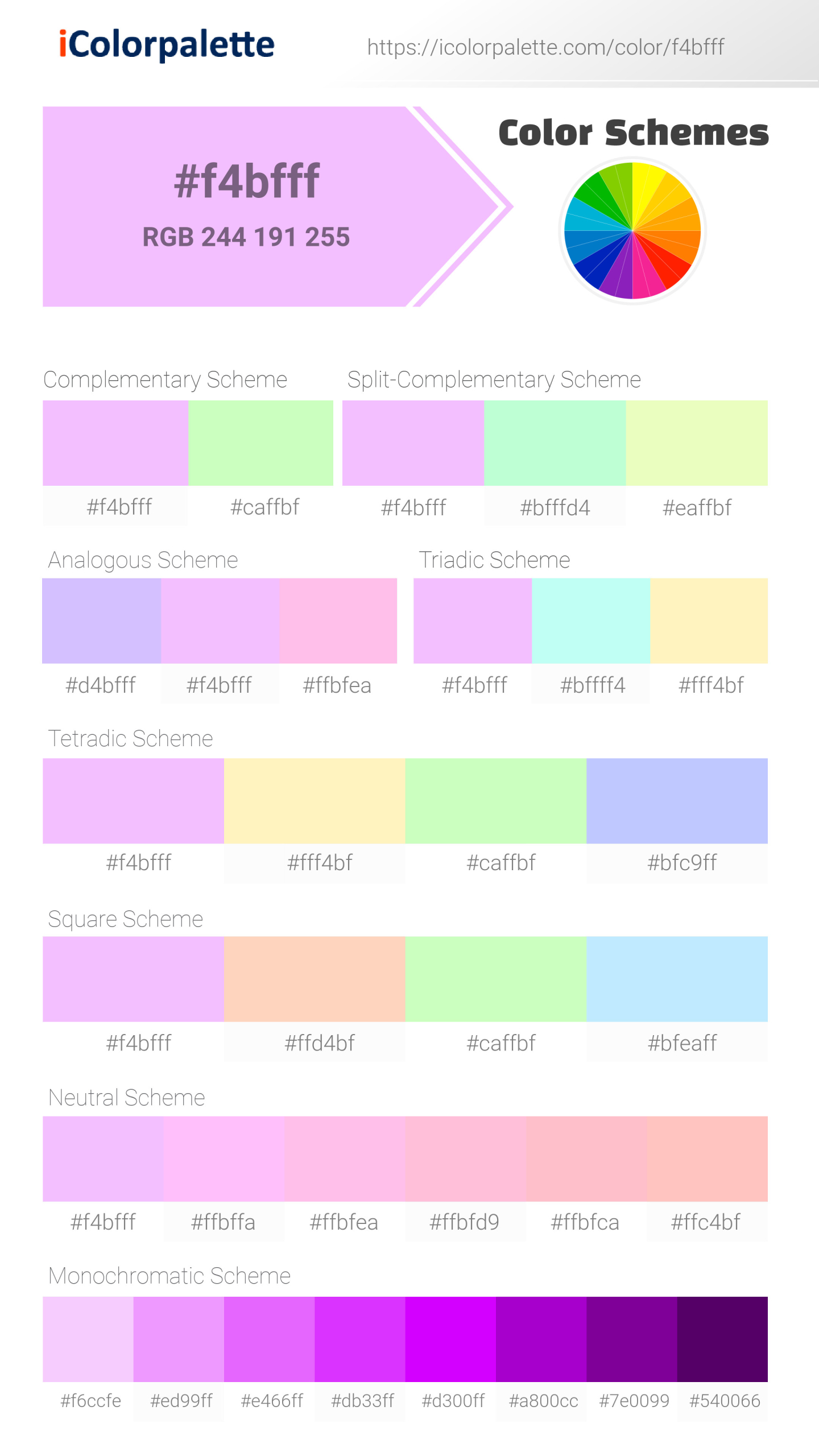 Electric Lavender information | Hsl | Rgb | Pantone