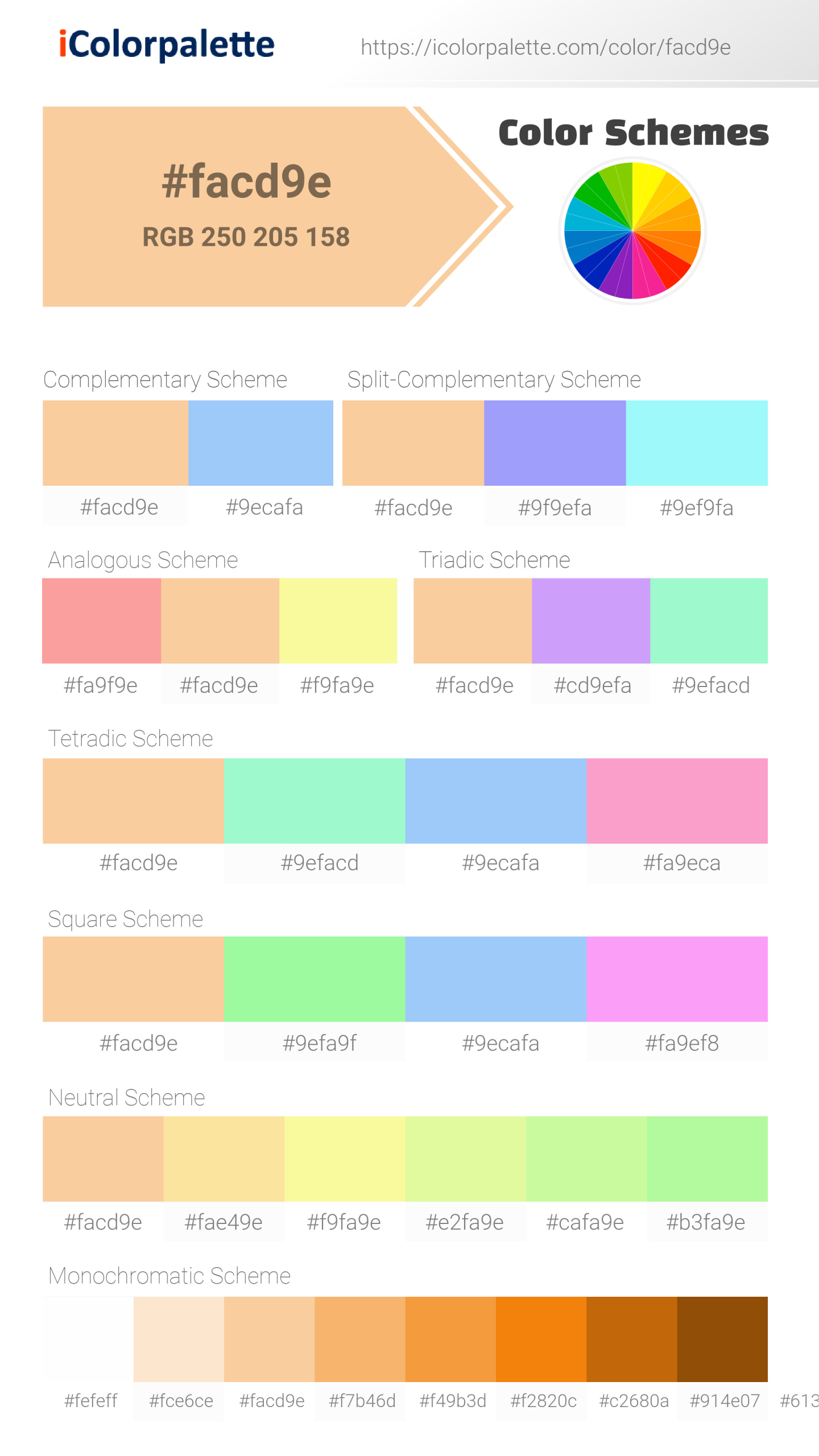 Apricot Sherbet information | Hsl | Rgb | Pantone