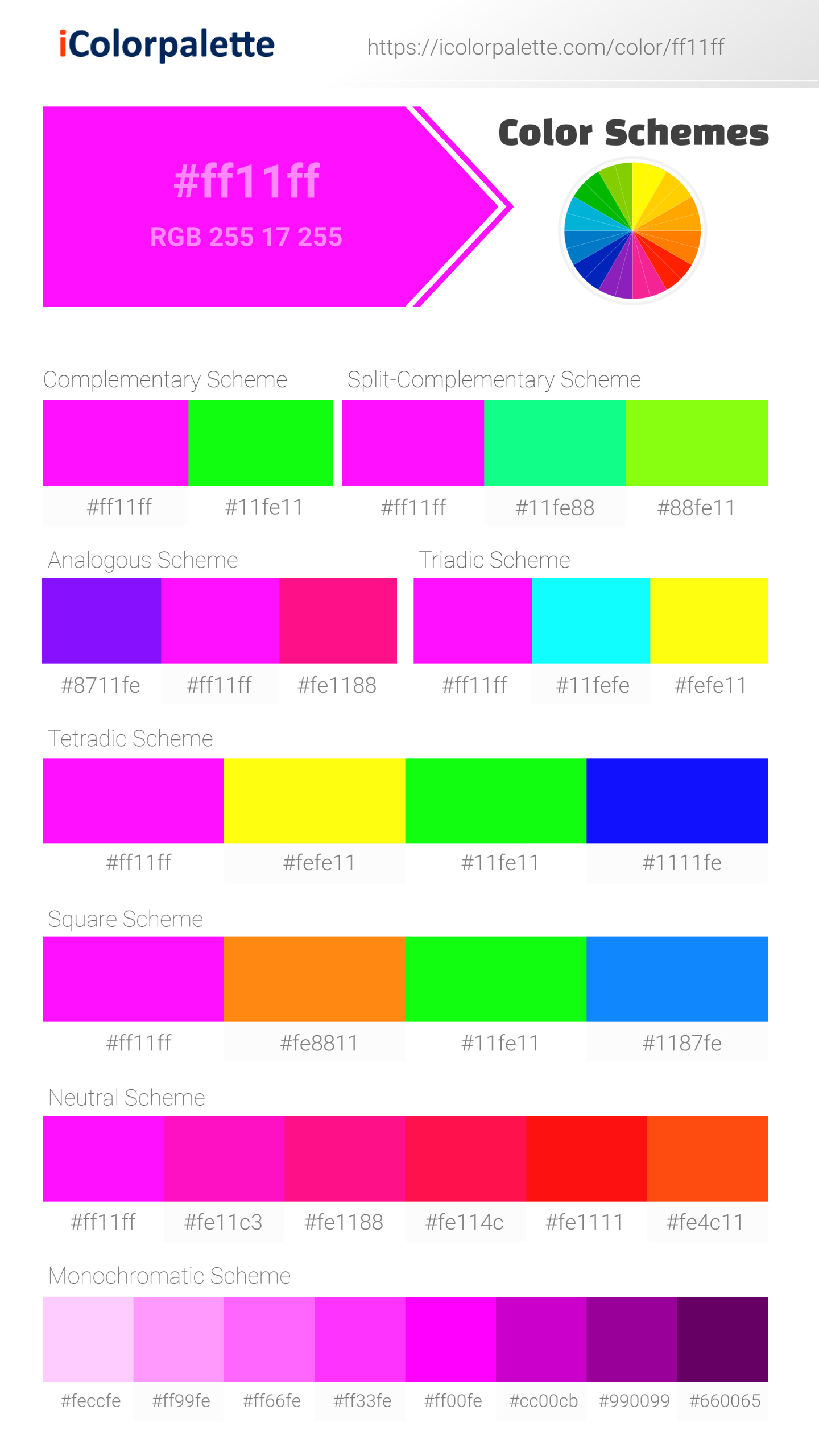 Fresh Neon Pink information | Hsl | Rgb | Pantone