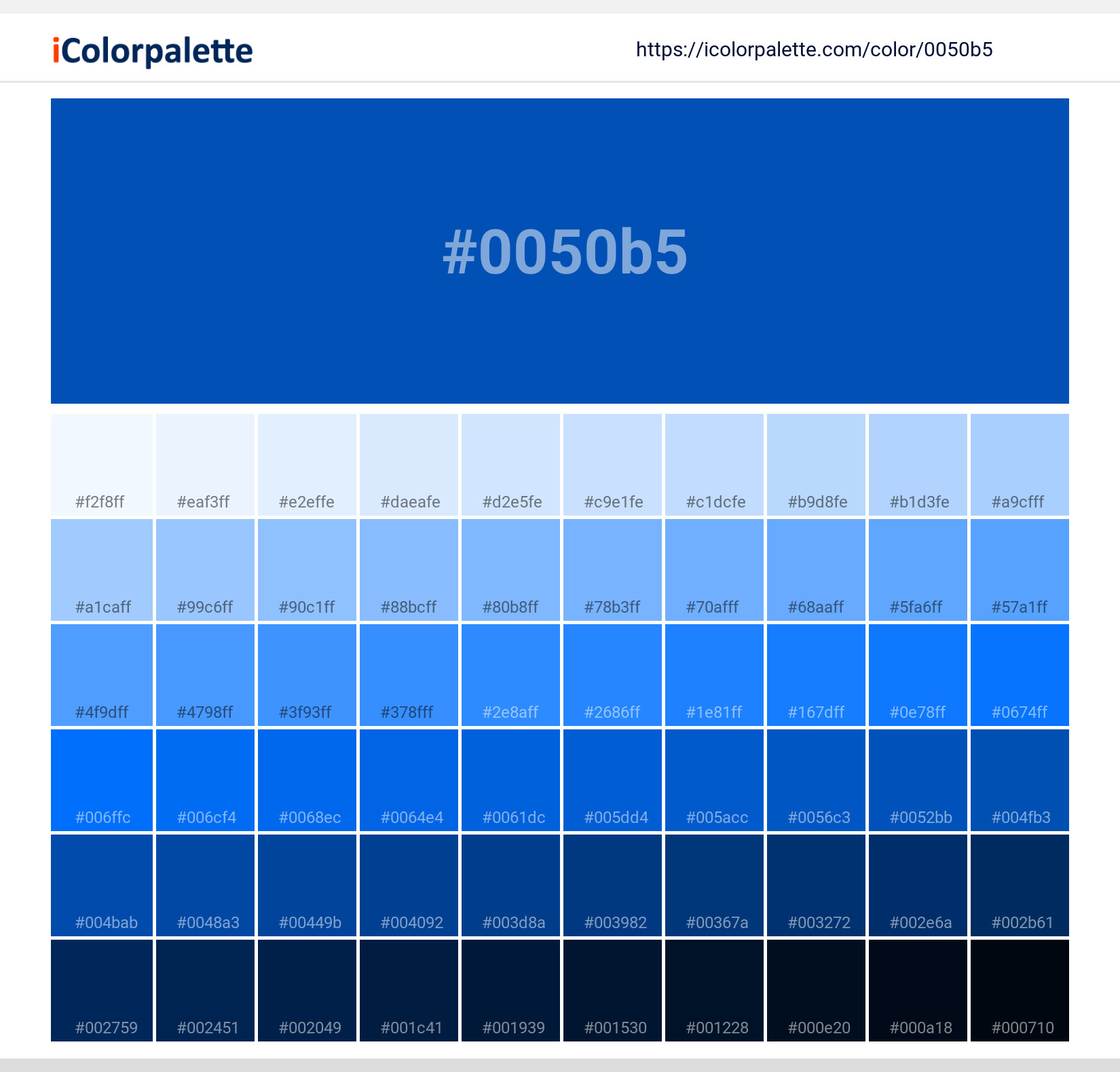 Pantone 2388 C Color | Hex color Code #0050B5 information | Hsl | Rgb ... Pantone 2388 C Color | Hex color Code #0050B5 information | Hsl | Rgb ...