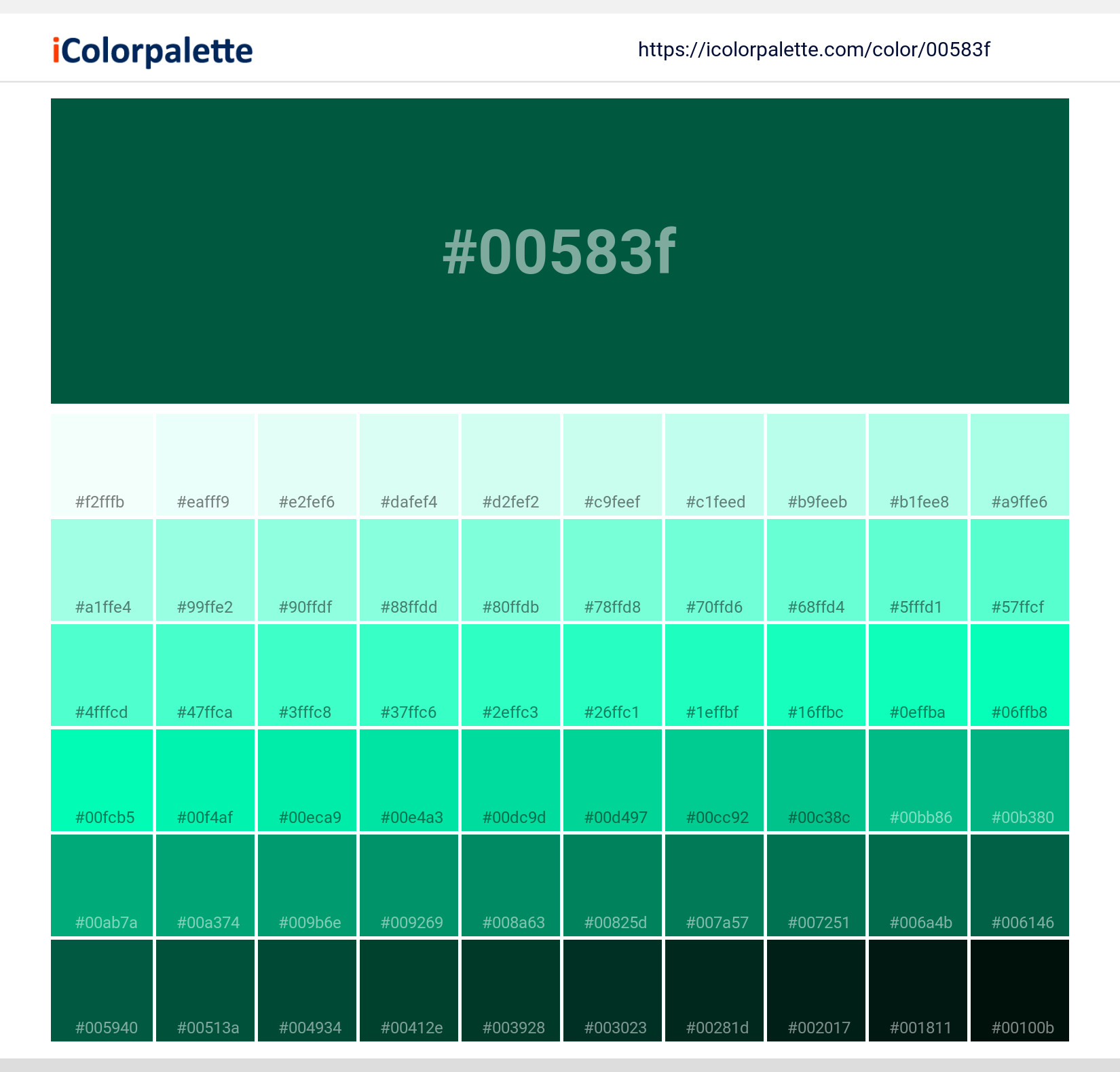 Sacramento State Green (similar) Color | 00583f | Printing Match ...