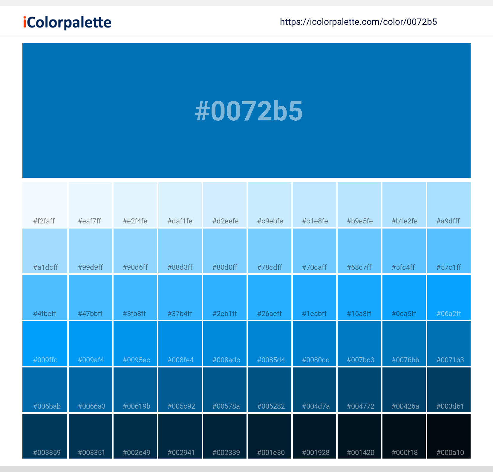 Pantone 18-4140 Tcx French Blue Color | Hex color Code #0072B5 ... Pantone 18-4140 Tcx French Blue Color | Hex color Code #0072B5 ...
