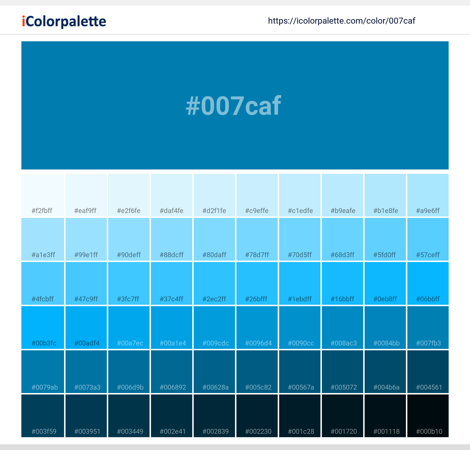 Hex Color #007caf | Pantone PANTONE 18-4537 TPX | Hsl | Rgb