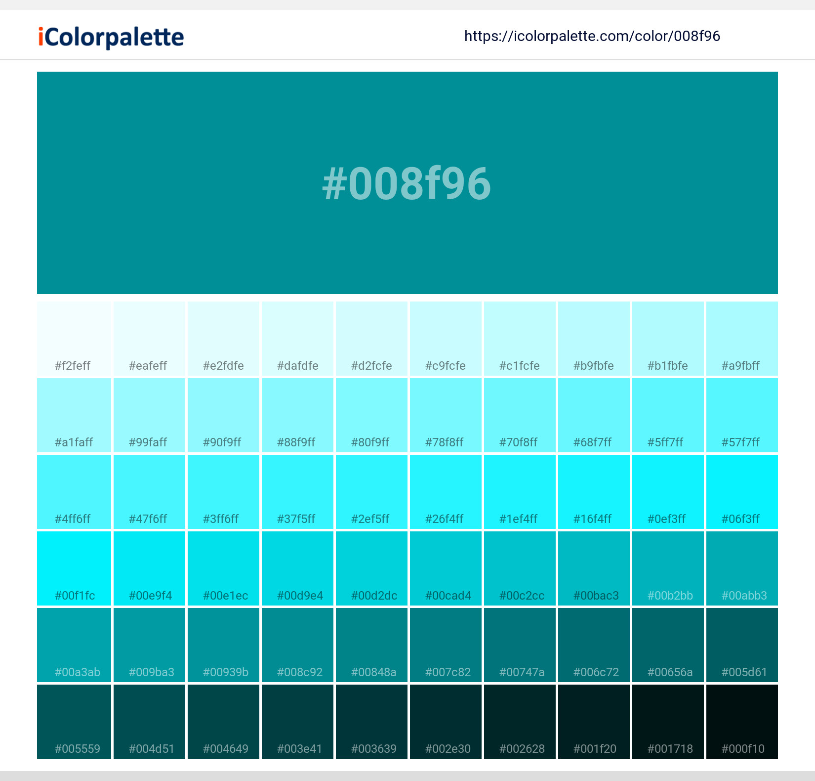 Pantone P 122-7 C Color | Hex color Code #008F96 information | Hsl ...