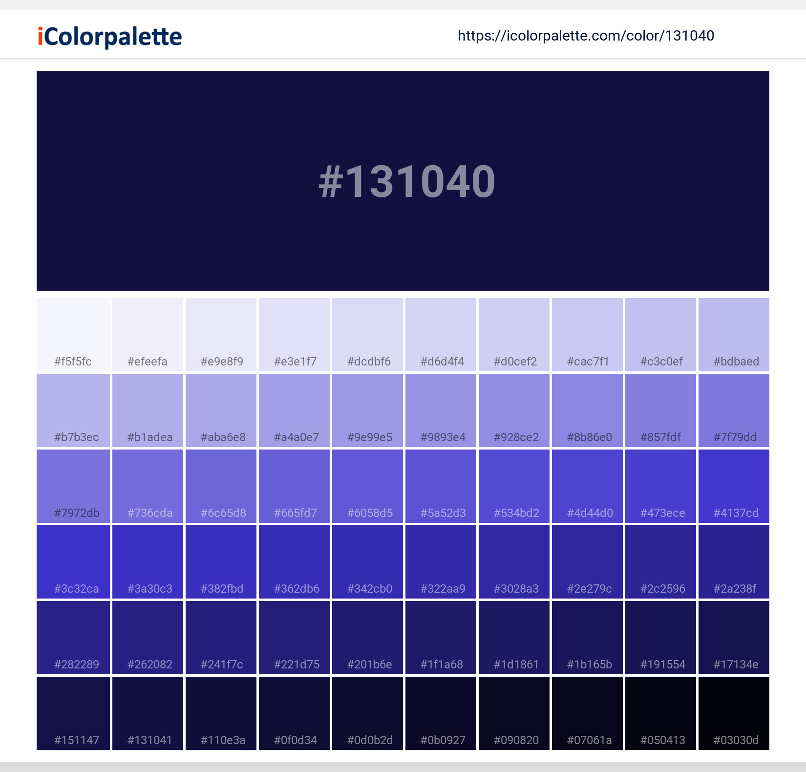 Deadly Depths (similar) Color | 131040 information | Hsl | Rgb | Pantone