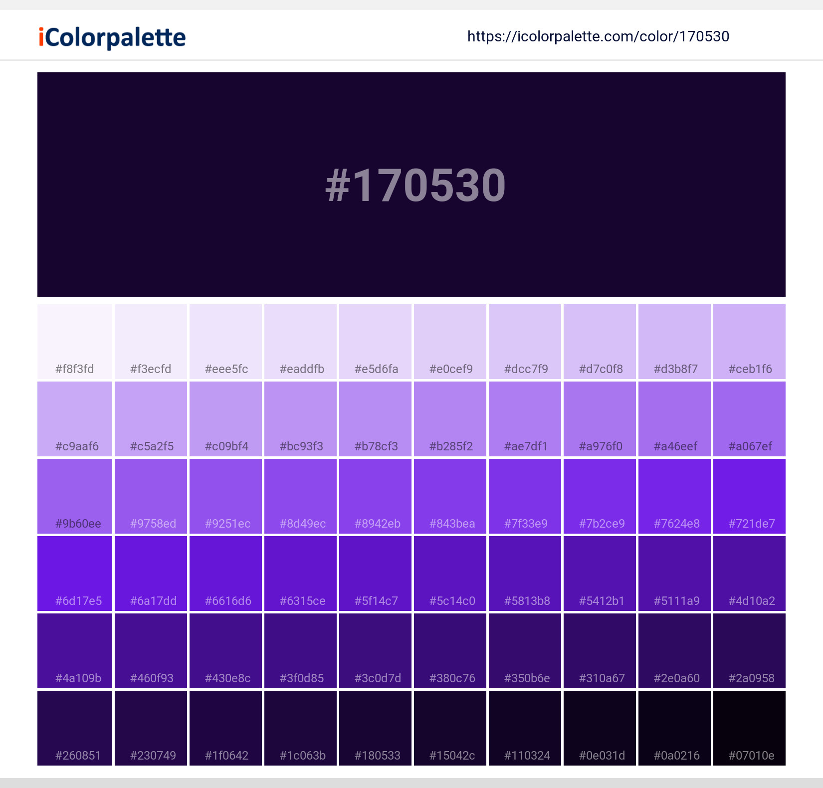 Quiet Abyss (similar) Color | 170530 information | Hsl | Rgb | Pantone