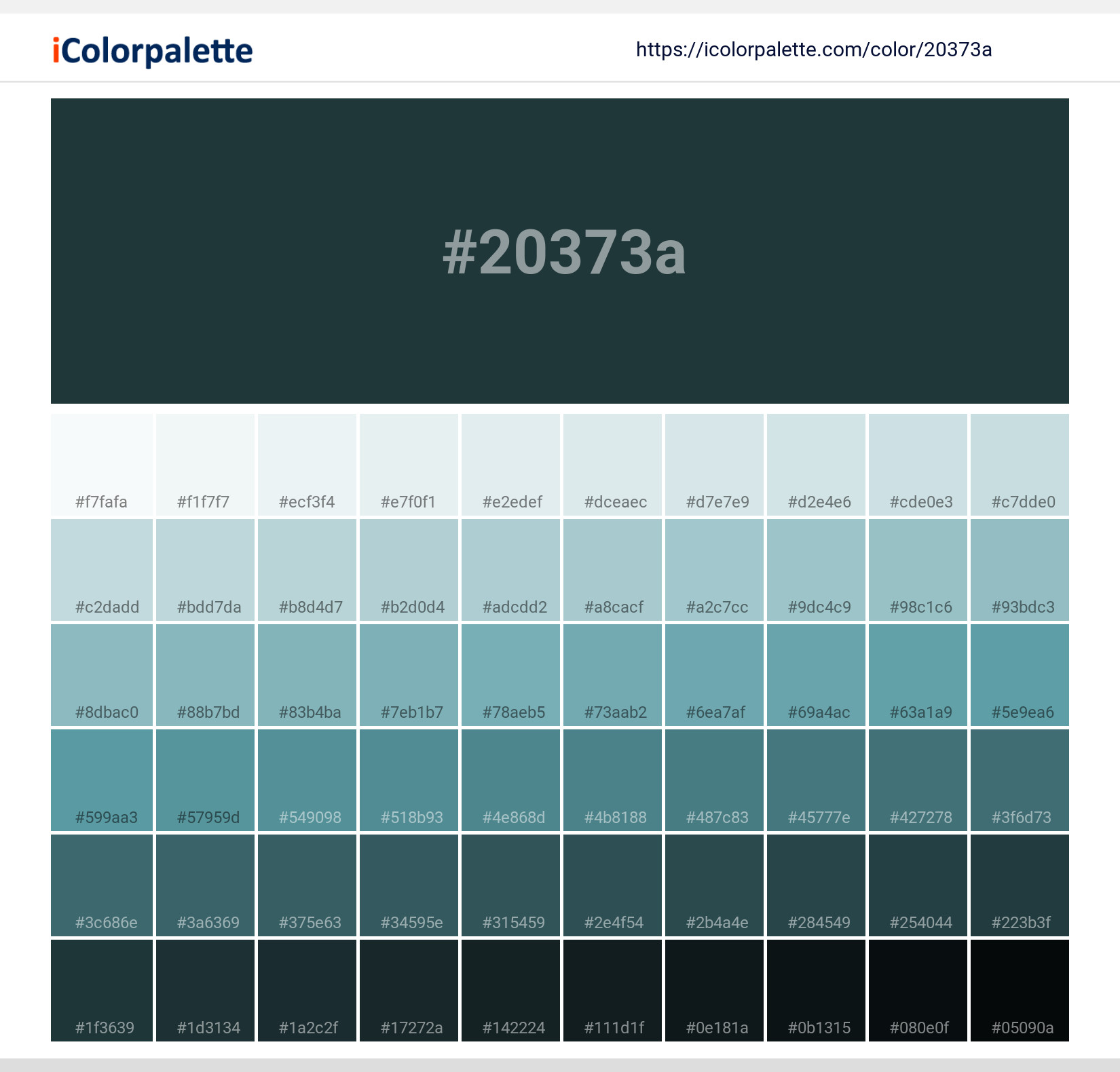 Ponderosa Pine (similar) Color | 20373a information | Hsl | Rgb | Pantone