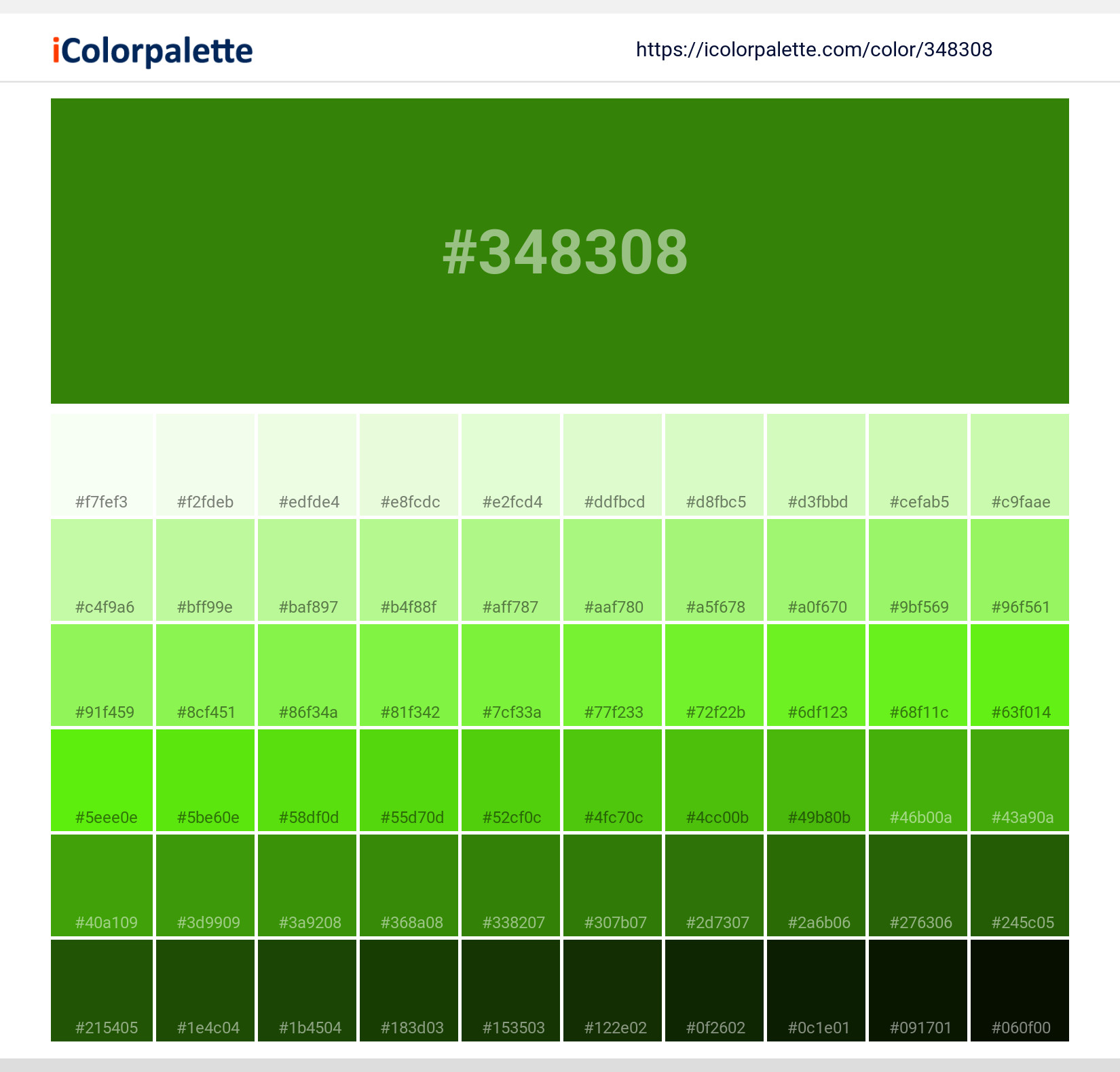Green People ( similar ) Color | 348308 information | Hsl | Rgb | Pantone
