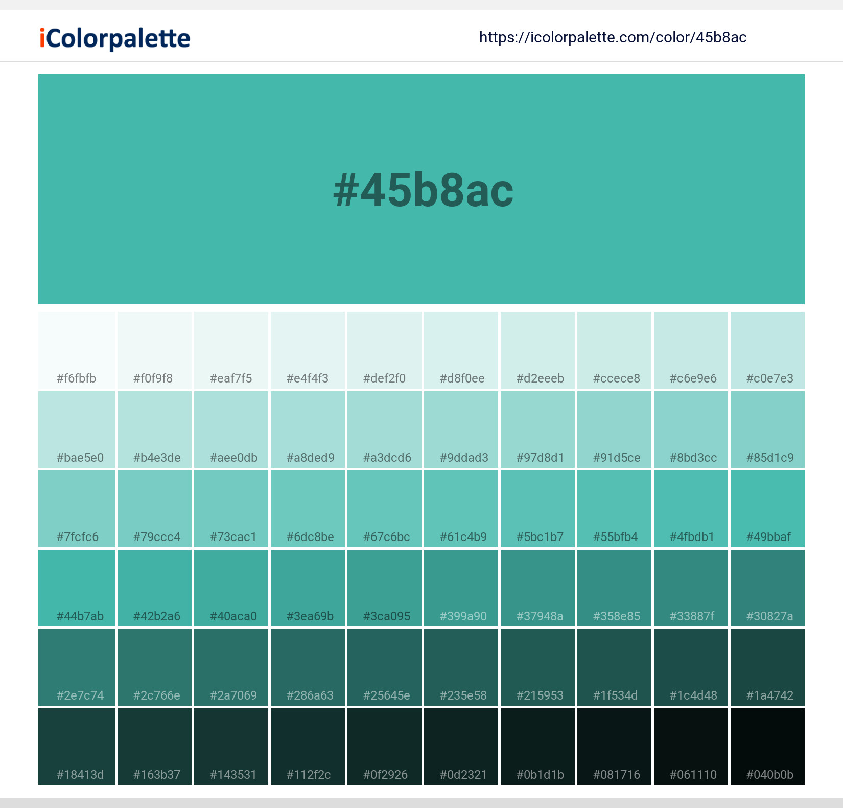 Pantone 15 5519 Tpx Turquoise Color Hex Color Code 45B8AC pantone-15-5519-tpx-turquoise-color-hex-color-code-45b8ac