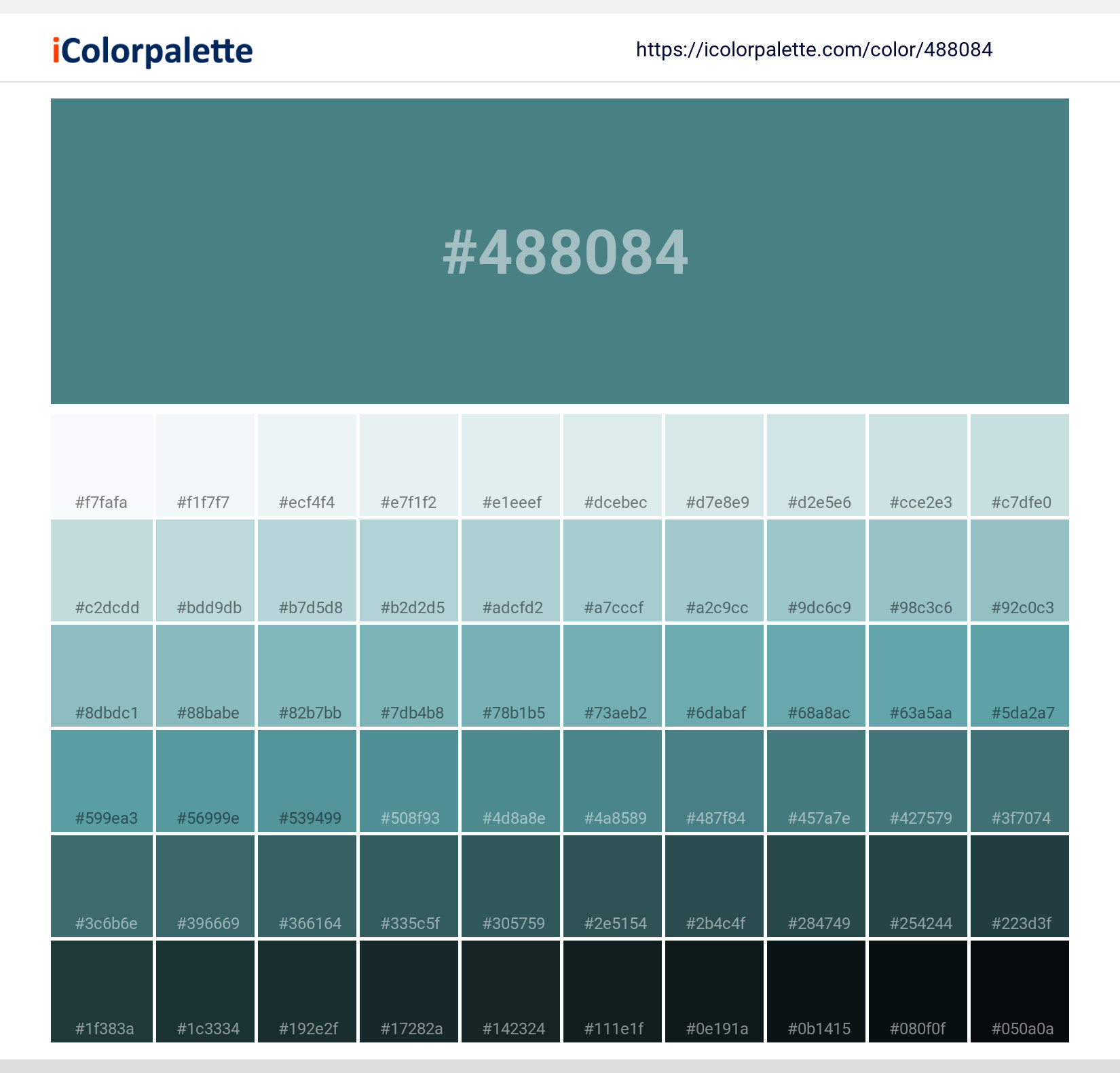 Paradiso Color | 488084 information | Hsl | Rgb | Pantone