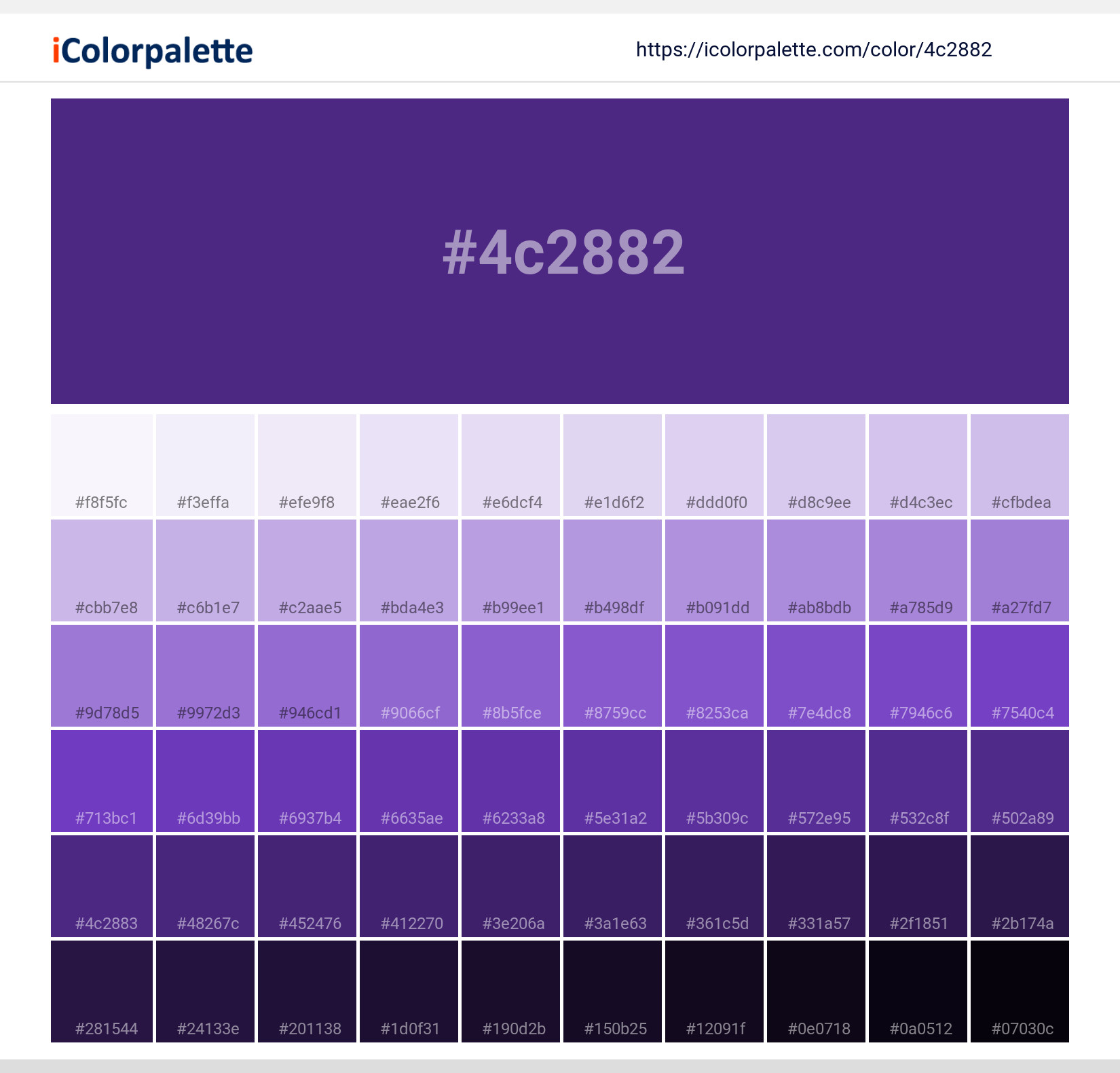 Spanish Violet information | Hsl | Rgb | Pantone
