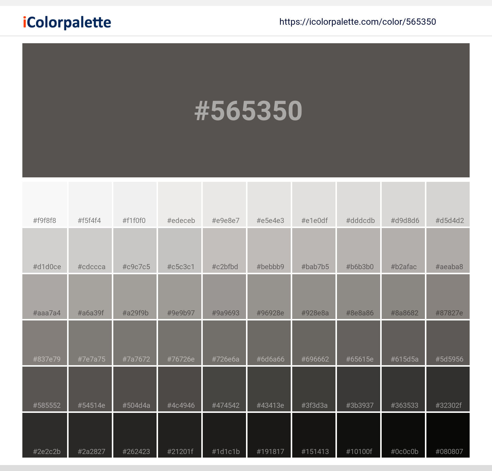 Heavy Charcoal information | Hsl | Rgb | Pantone