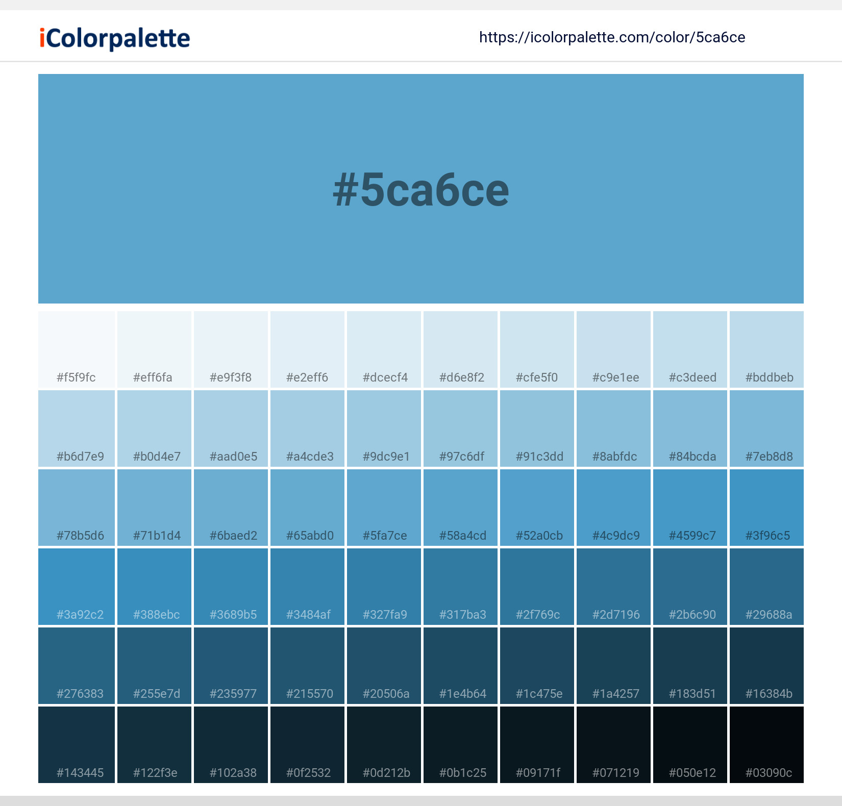 Pantone 15-4323 Tcx Ethereal Blue Color | Hex color Code #5CA6CE ...