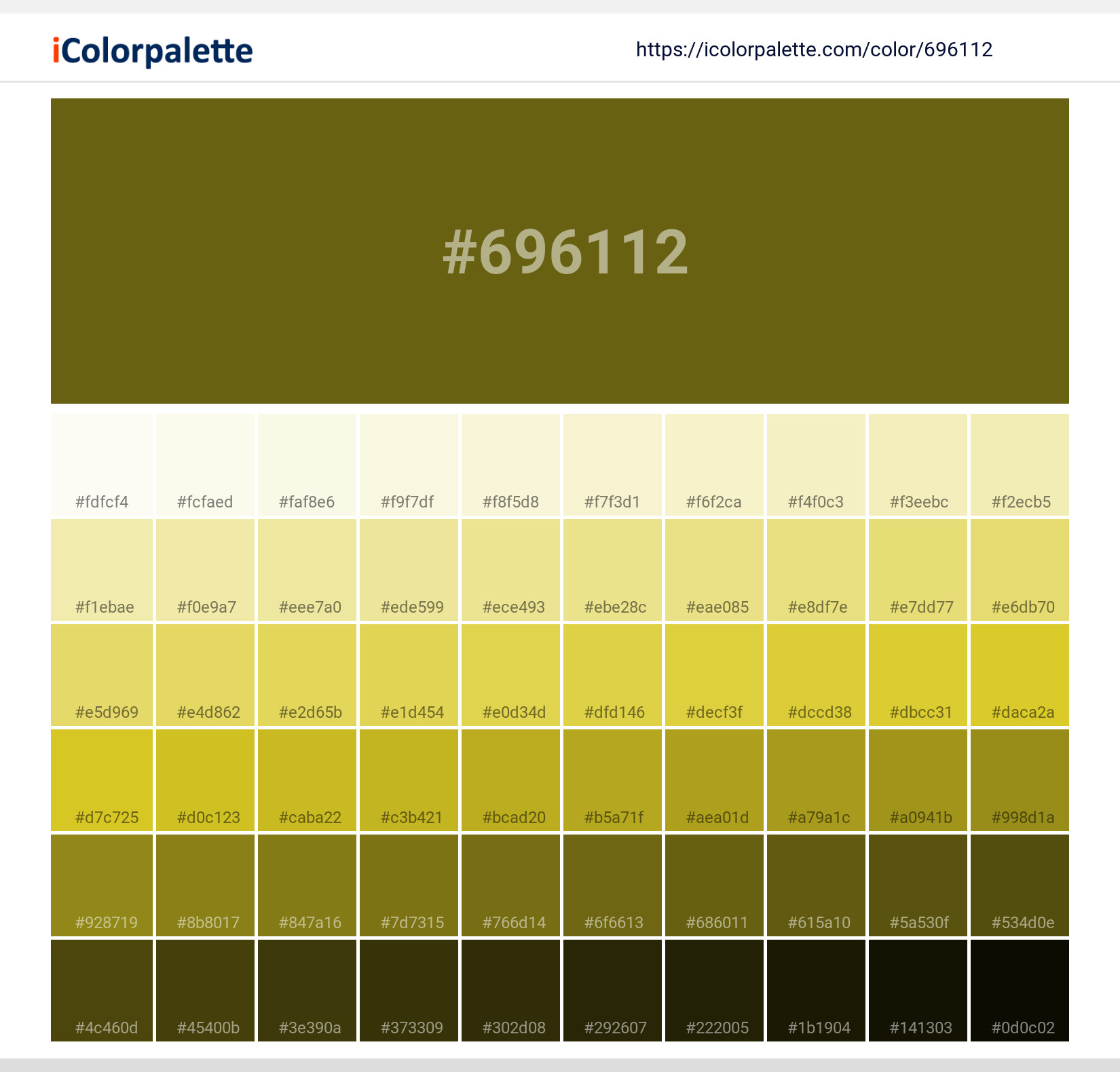 Greenish Brown Color | 696112 information | Hsl | Rgb | Pantone