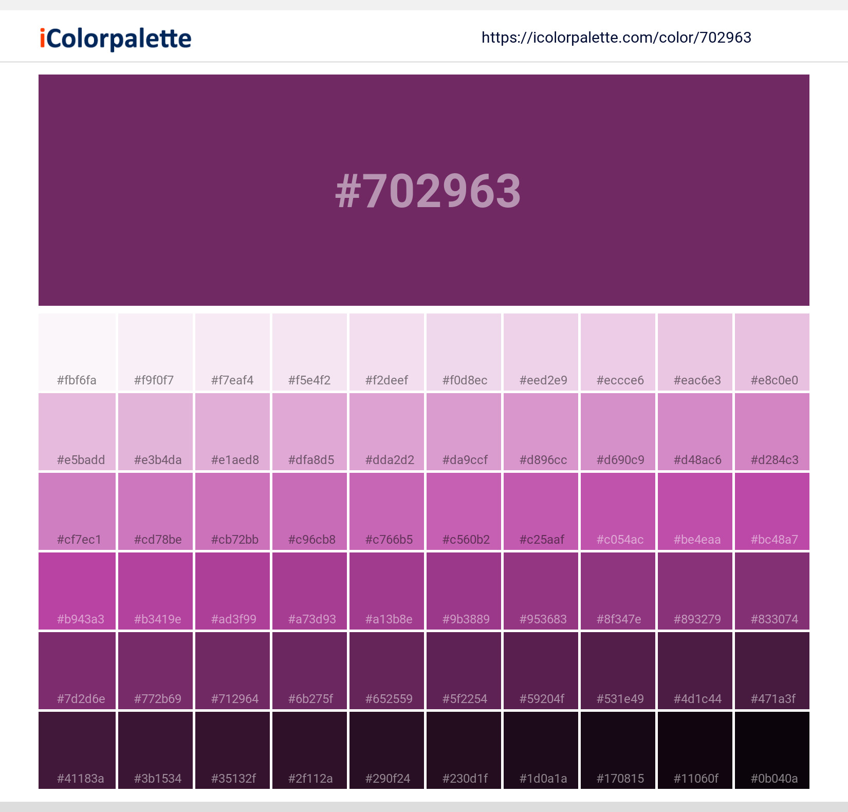 Byzantium Color | 702963 information | Hsl | Rgb | Pantone