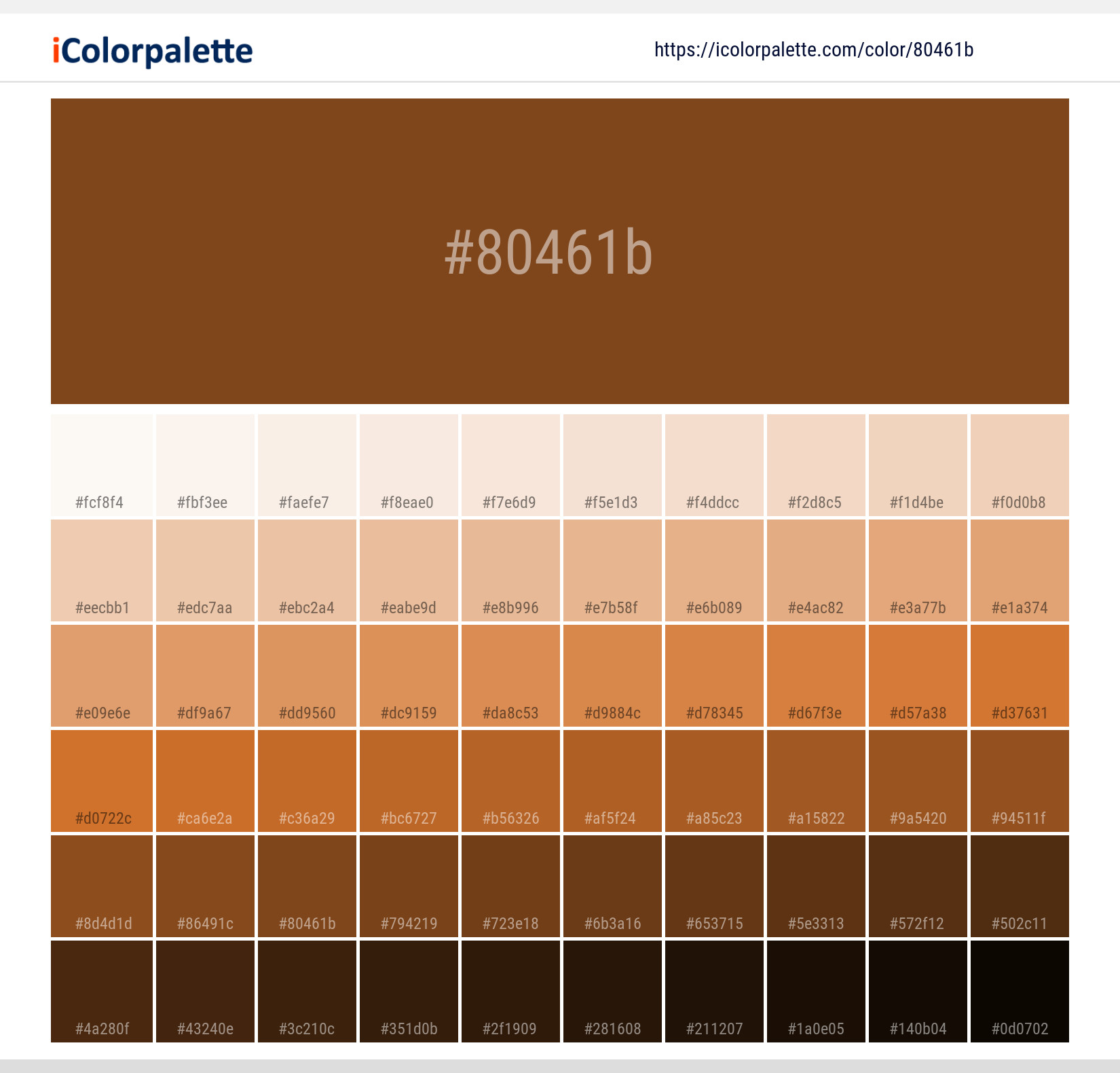 Russet Color | 80461b information | Hsl | Rgb | Pantone