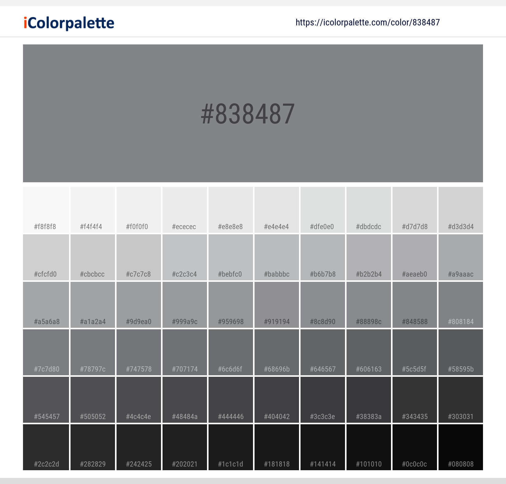 Sharkskin information | Hsl | Rgb | Pantone