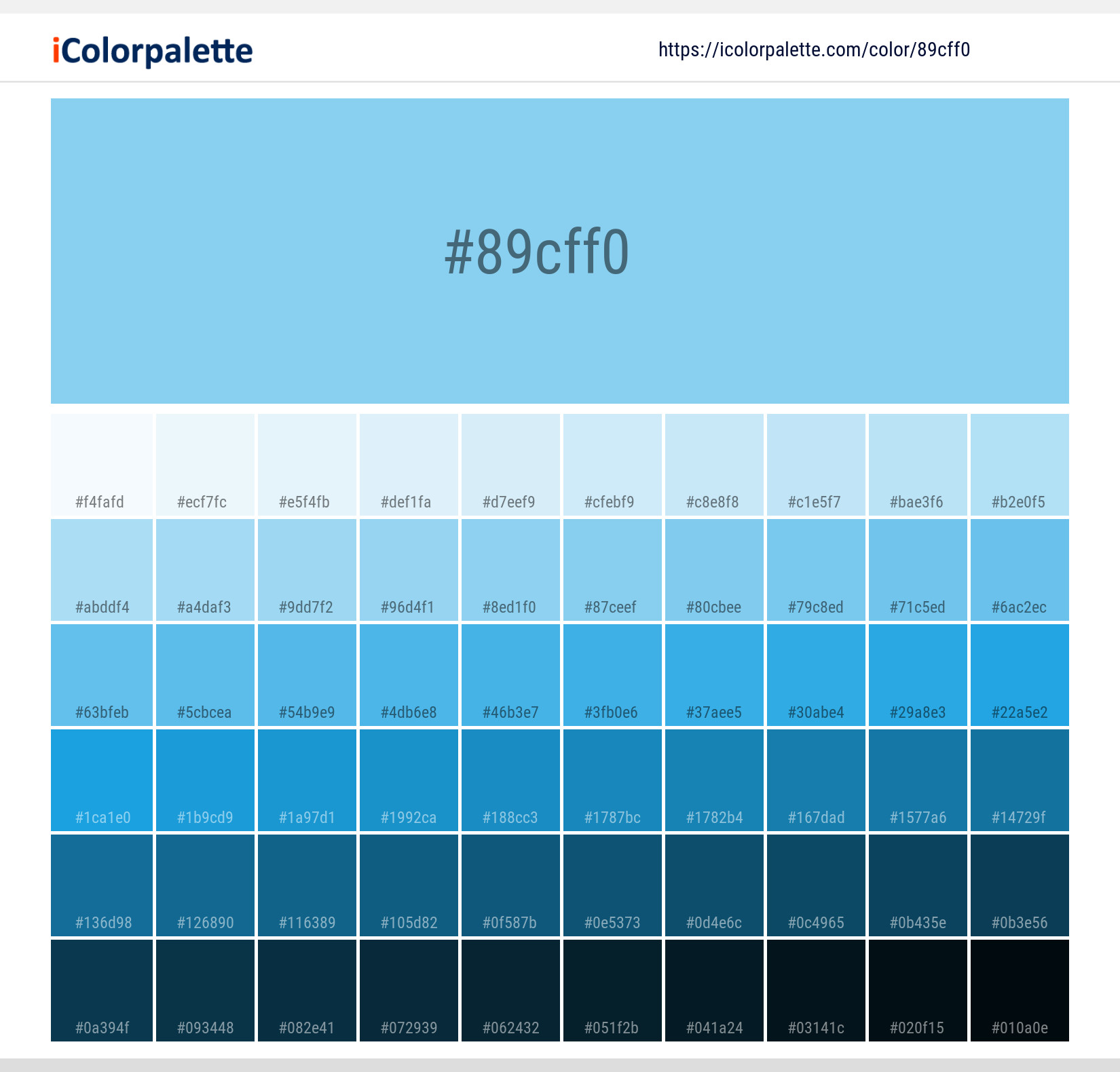 Pool Tiles Color | 89cff0 information | Hsl | Rgb | Pantone