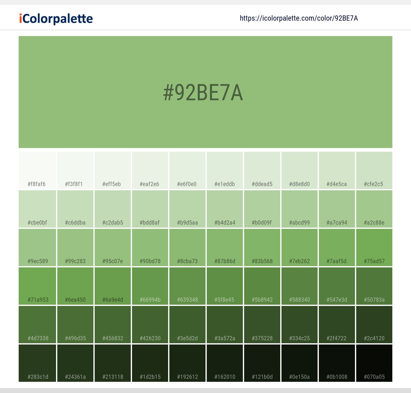 Pantone P 151-5 U Color | Hex color Code #92BE7A information | Hsl ... Pantone P 151-5 U Color | Hex color Code #92BE7A information | Hsl ...