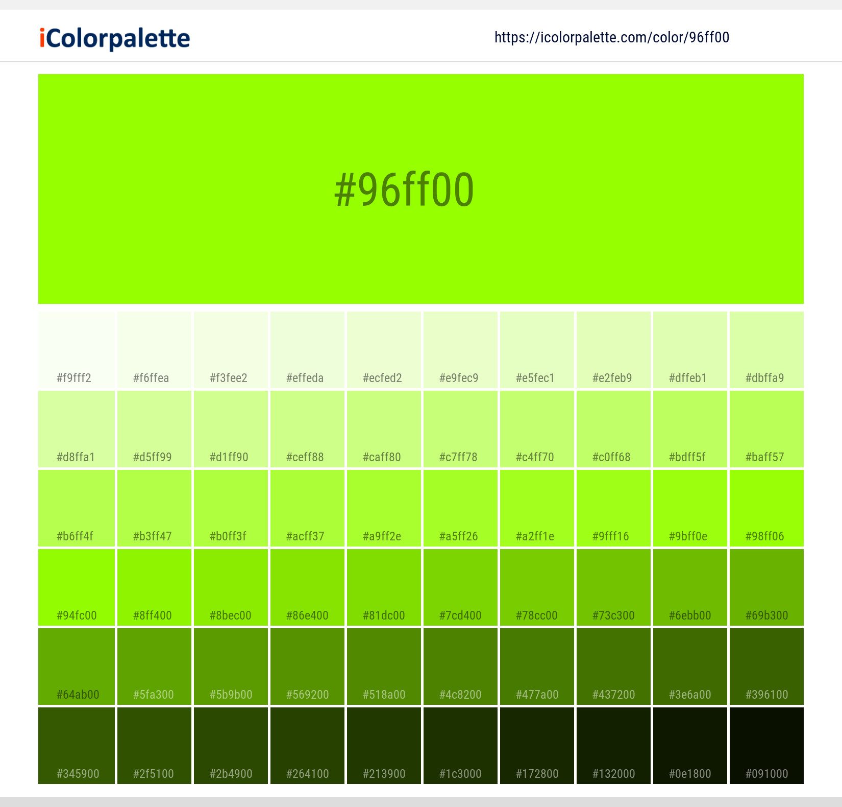 Mango Green Information Hsl Rgb Pantone