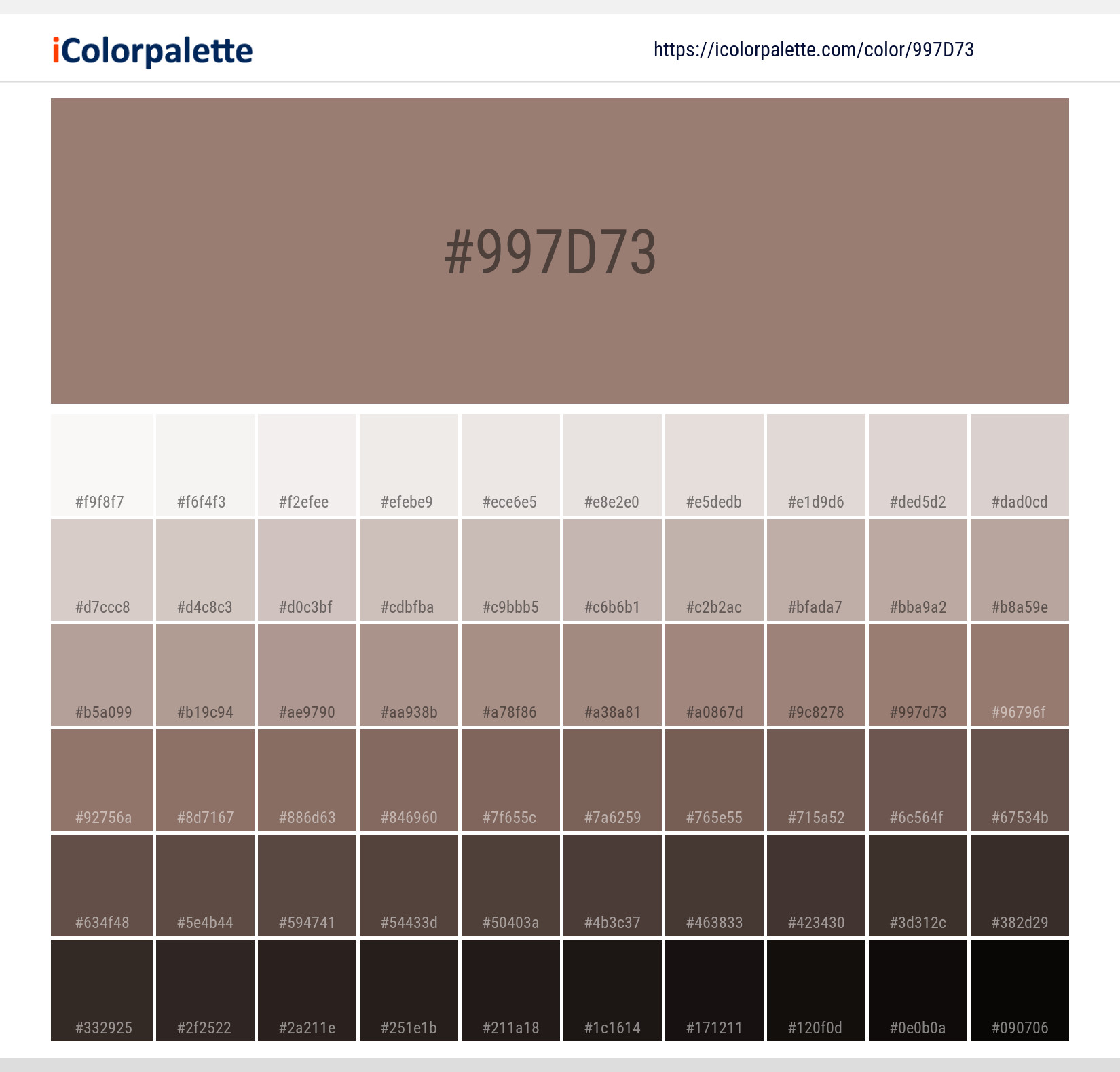 Pantone 4715 U Color | Hex color Code #997D73 information | Hsl | Rgb ... Pantone 4715 U Color | Hex color Code #997D73 information | Hsl | Rgb ...