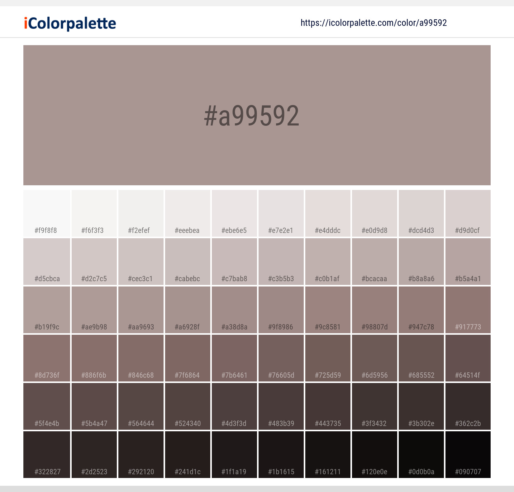 Pantone 16-1506 Tcx Bark Color | Hex color Code #A99592 information ... Pantone 16-1506 Tcx Bark Color | Hex color Code #A99592 information ...