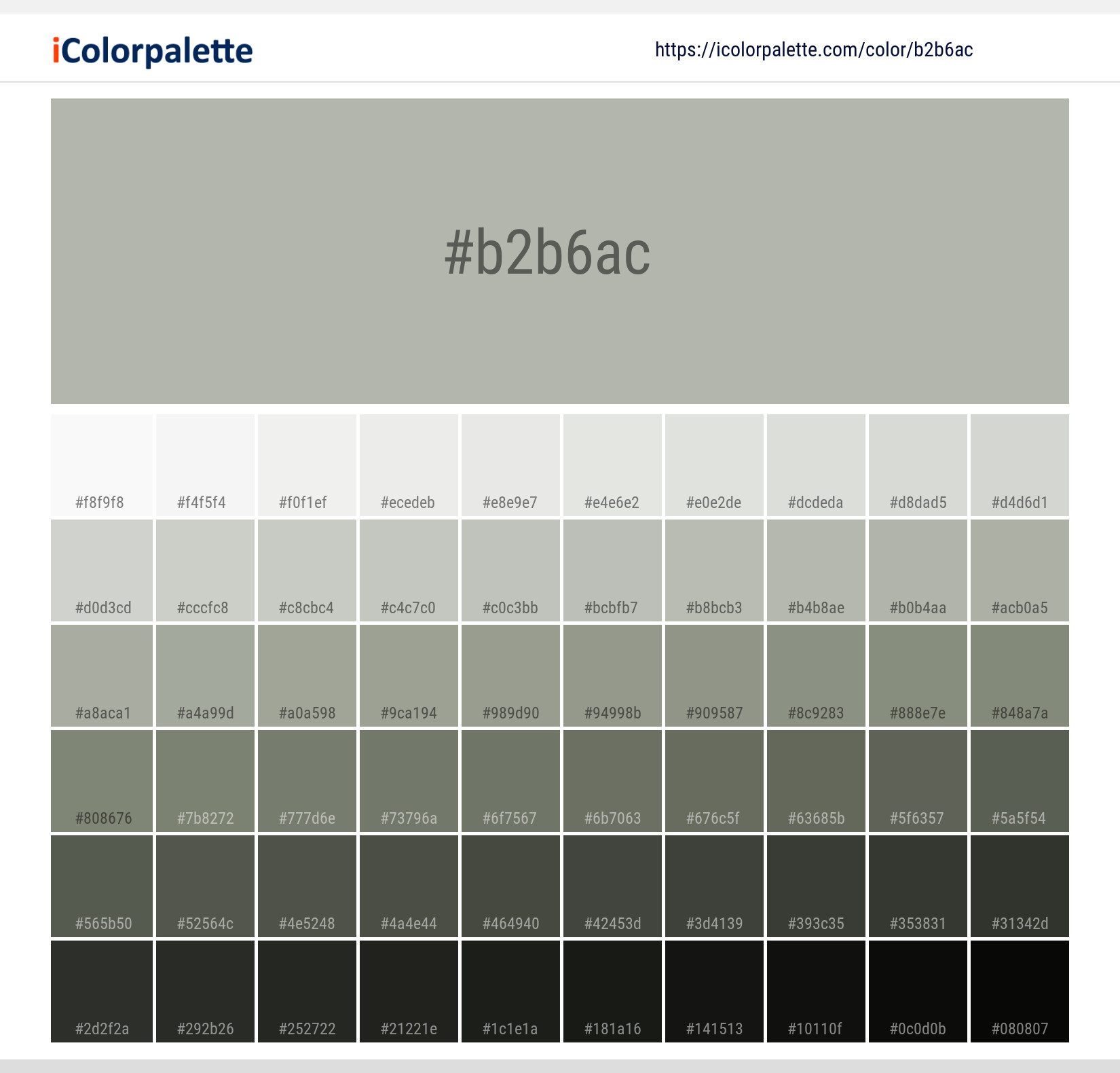 Pantone 15-5704 Tcx Mineral Gray Color | Hex color Code #B2B6AC ... Pantone 15-5704 Tcx Mineral Gray Color | Hex color Code #B2B6AC ...